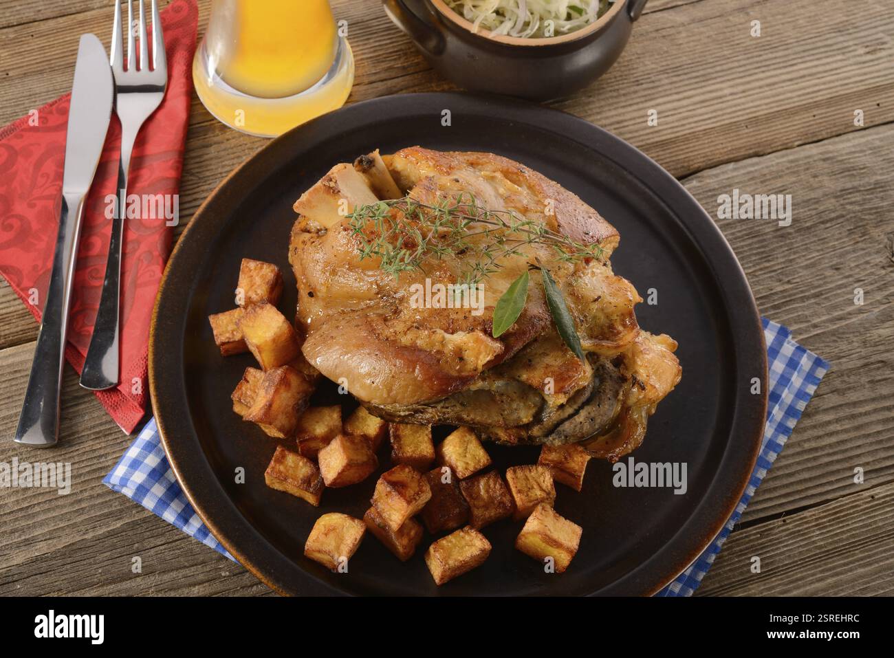 Pickled ham hock Stock Photo - Alamy