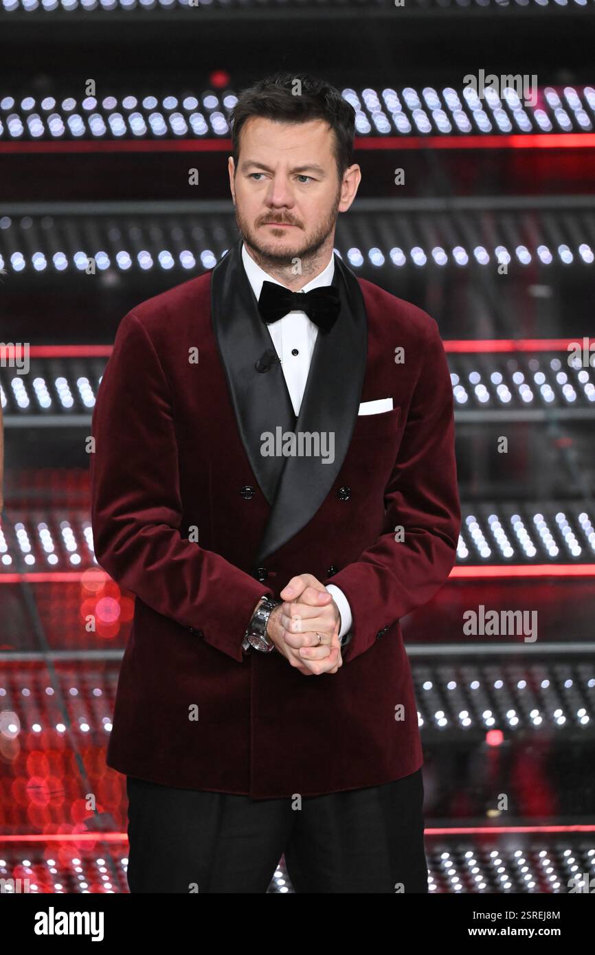 Sanremo, Italy. 16th Feb, 2025. Fifth Evening - Finale In the photo ...