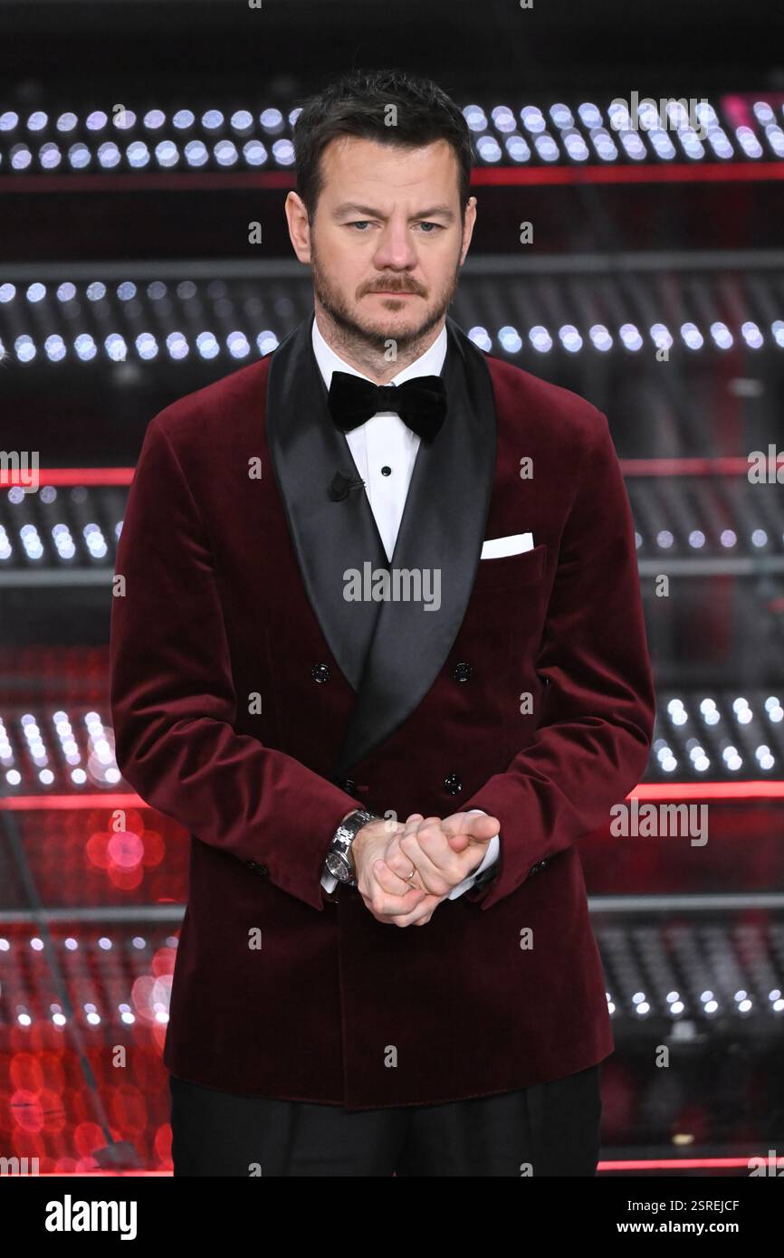 Sanremo, Italy. 16th Feb, 2025. Fifth Evening - Finale In the photo ...