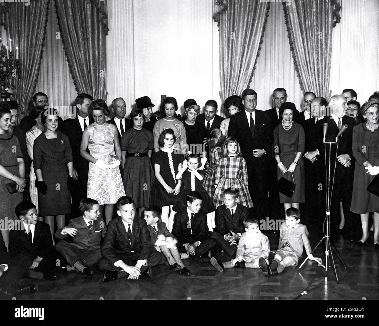 John F Kennedy swearing-in ceremony and reception for Cabinet ...