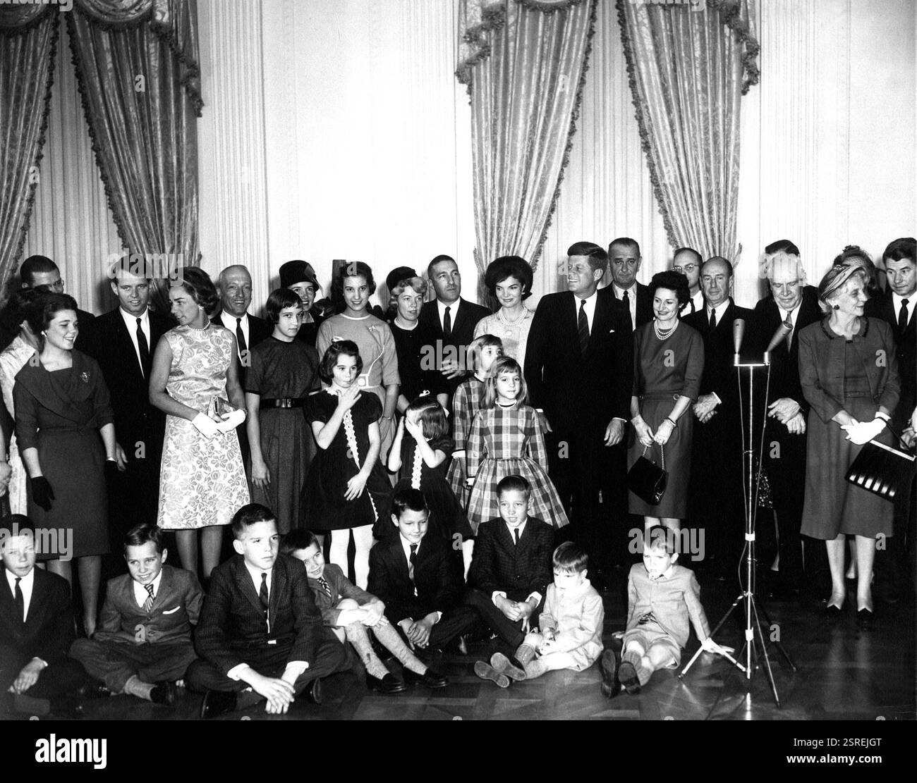 John F Kennedy swearing-in ceremony and reception for Cabinet ...