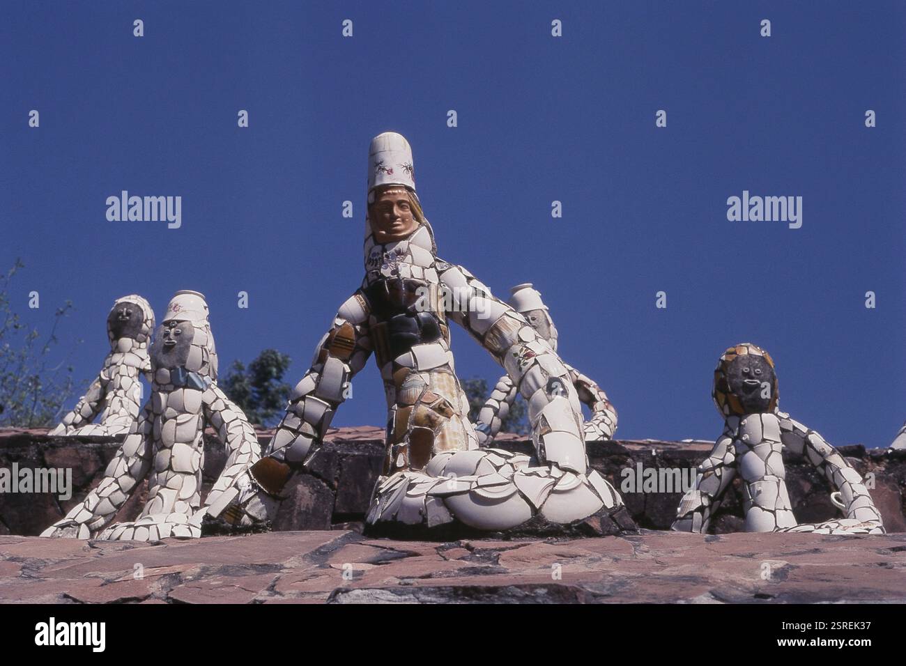 Human Figures at Rock Garden in Chandigarh, Union Territory, India ...