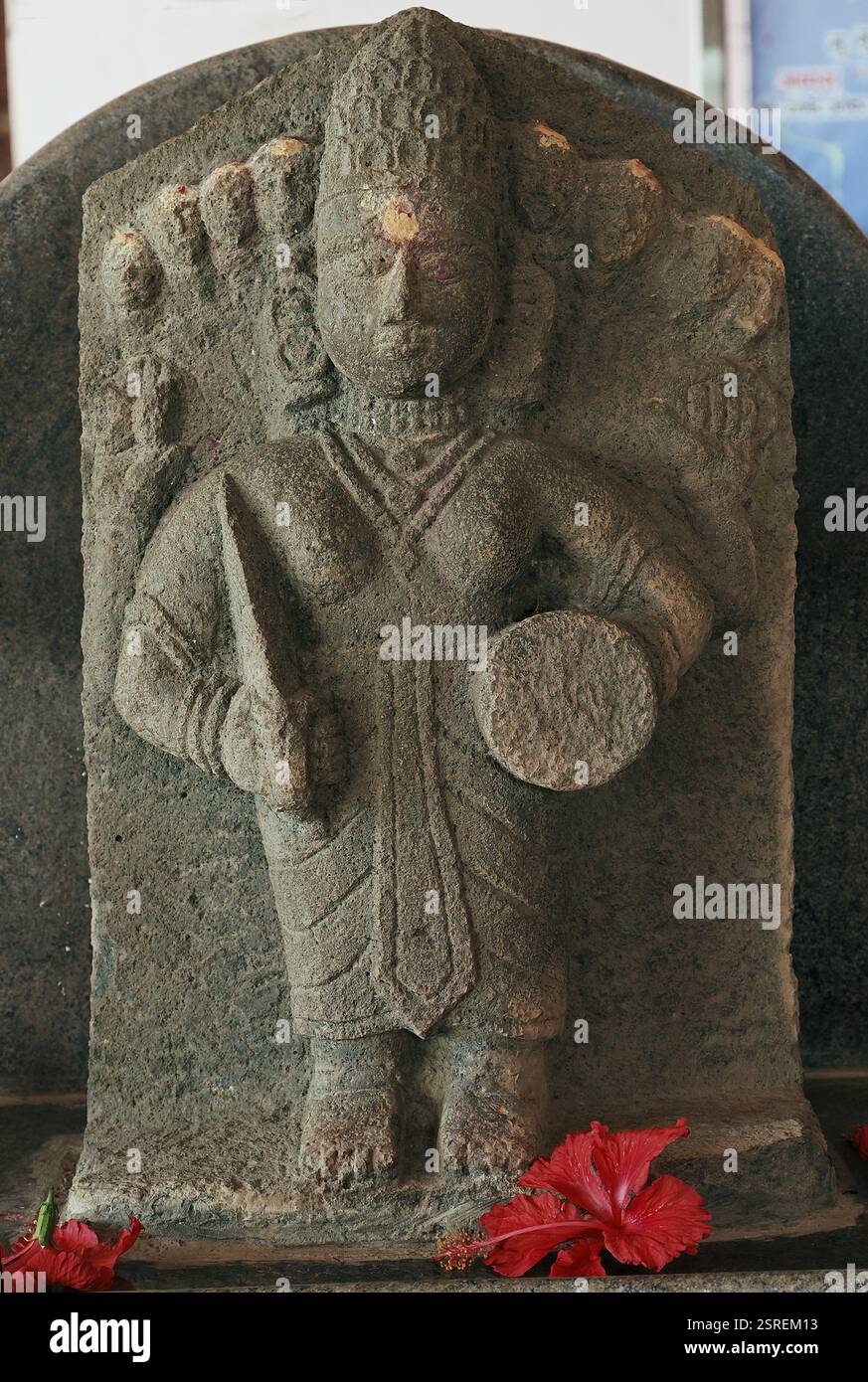 Navsira village deity with nine heads circa in eighteenth century AD in ...