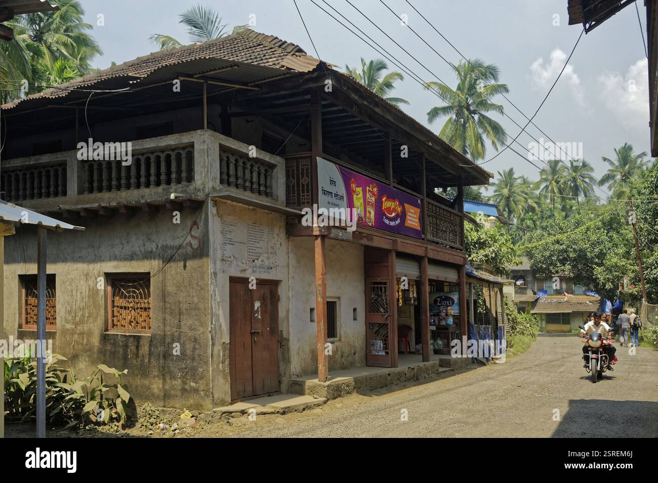 Old houses in chaul village, raigad, Maharashtra, India, Asia Stock ...