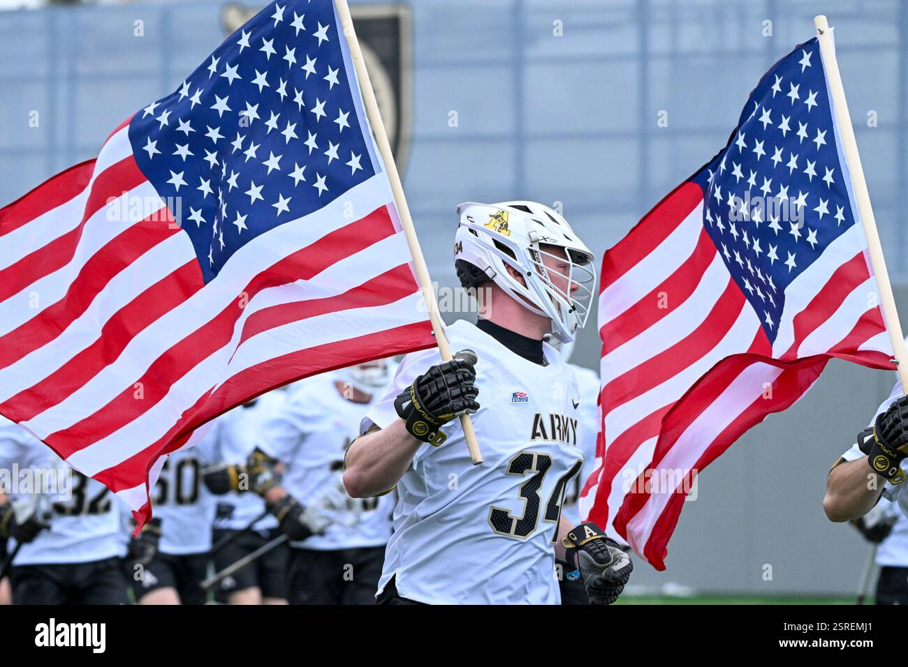 West Point, Ny, USA. 15th Feb, 2025. Austin Groce Defenceman OF THE ...
