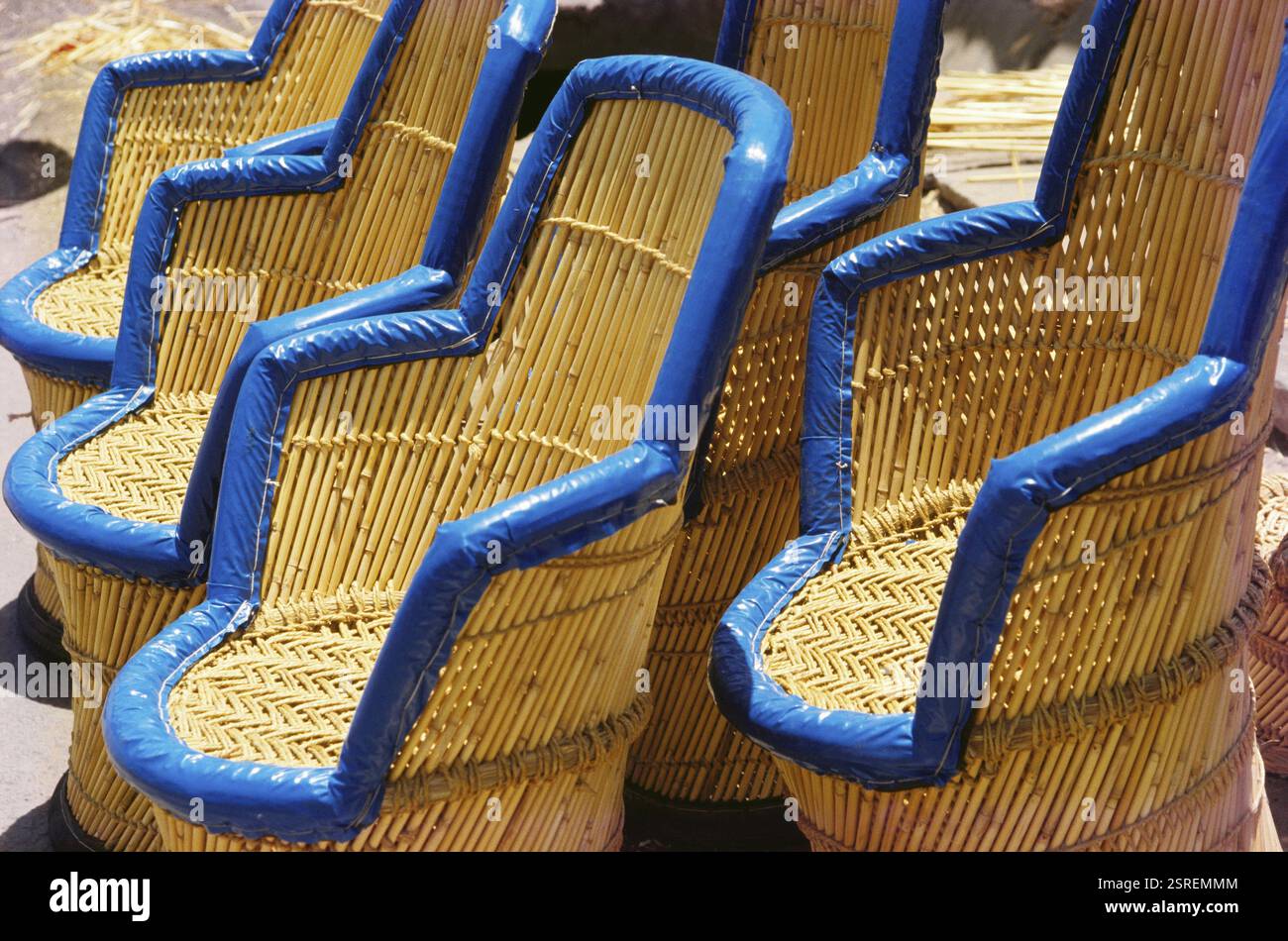 Cane and coir chairs Stock Photo - Alamy