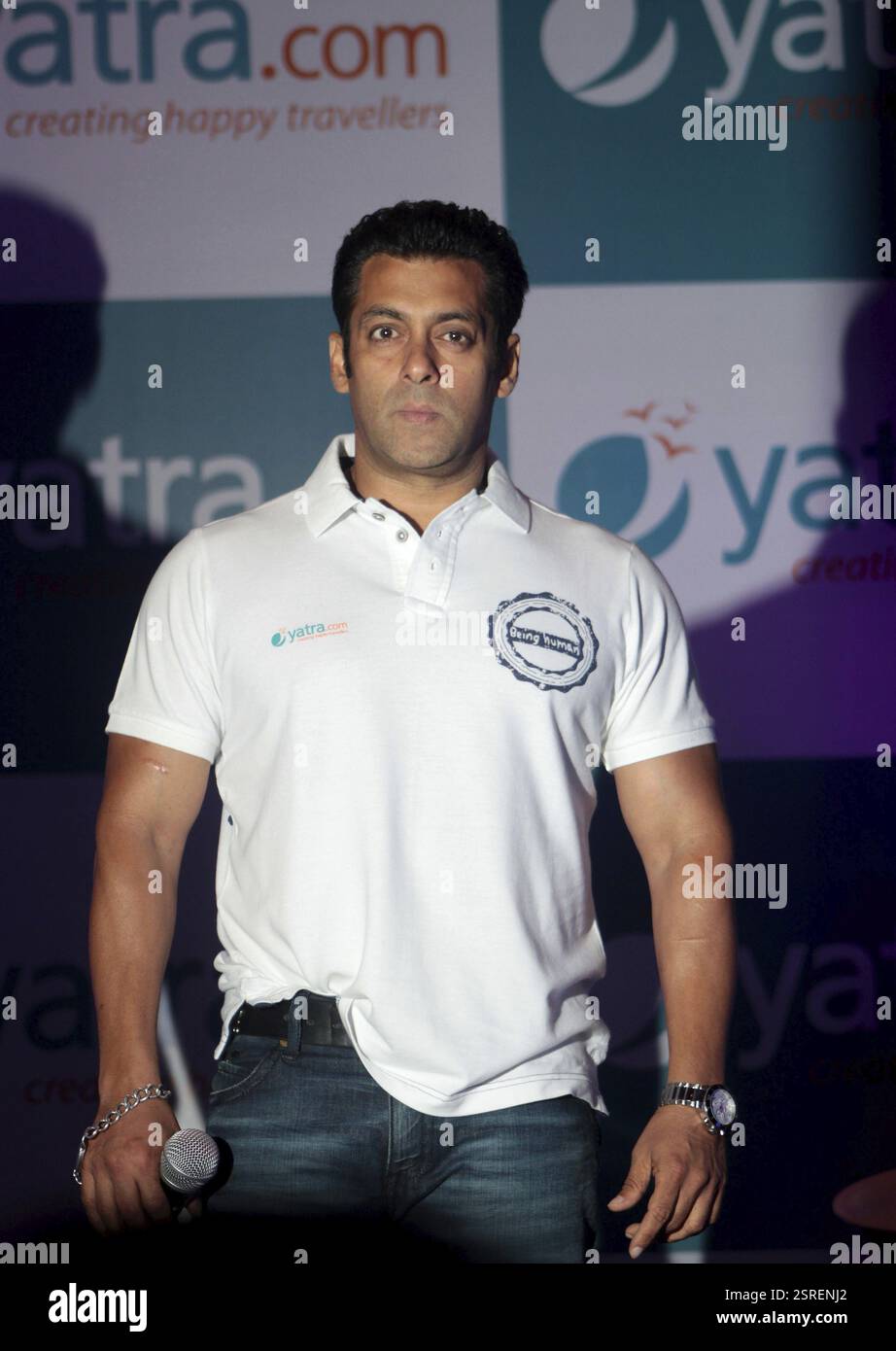 Bollywood actor Salman Khan during a function where he was announced as ...