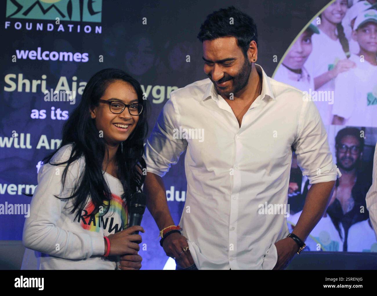 Bollywood actor Ajay Devgn daughter Nysa press conference of Smile ...
