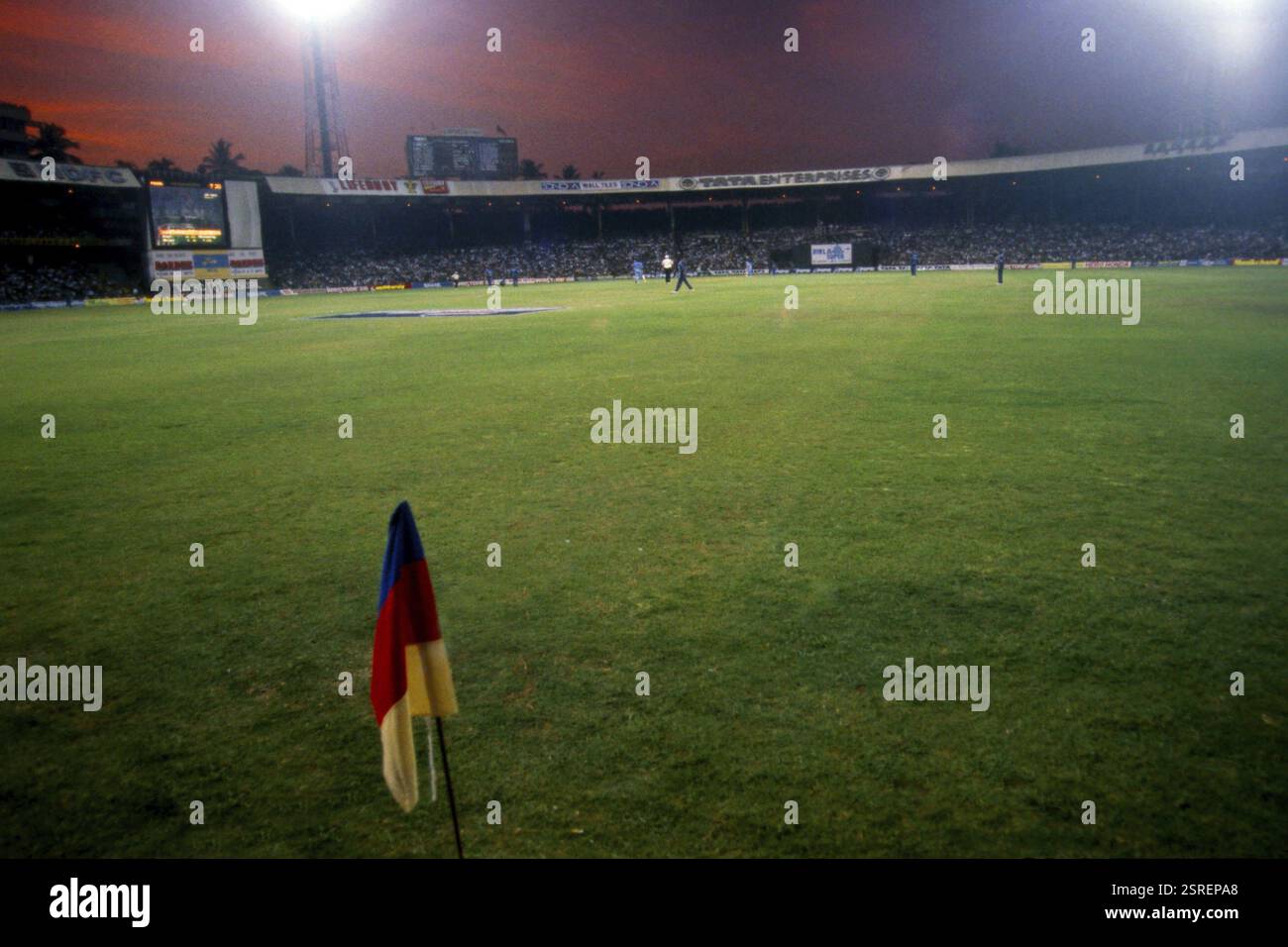Wankhede stadium at night during cricket match Stock Photo - Alamy