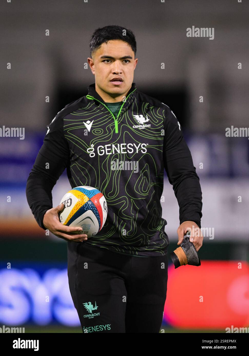 Galway, Ireland. 15th February, 2025. Connacht's Josh Ioane during ...