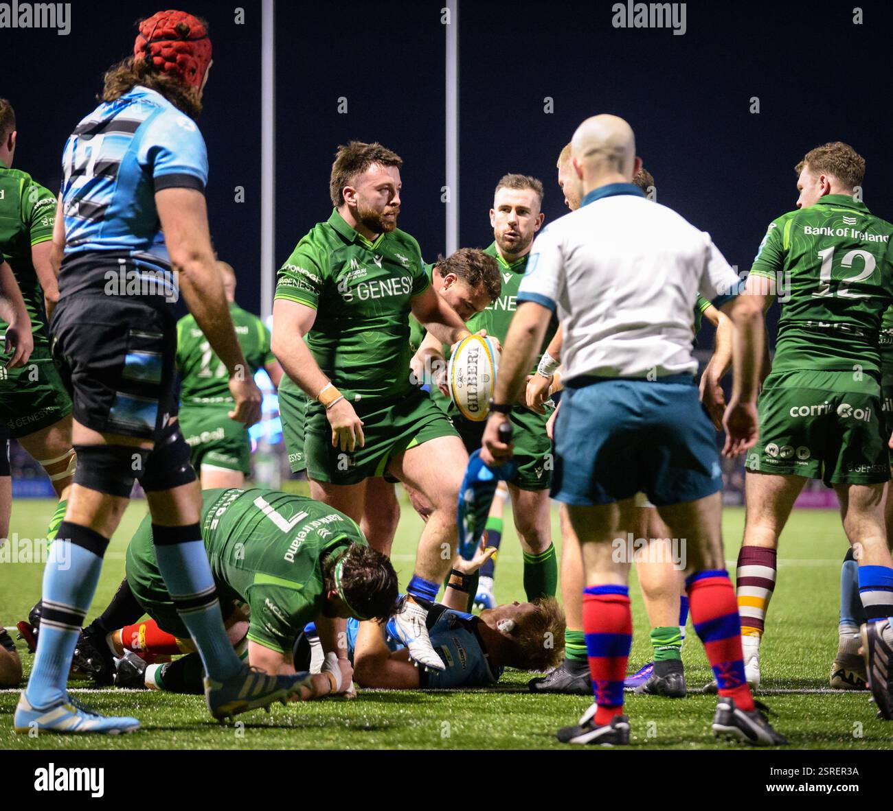 Galway, Ireland. 15th February, 2025. Connacht's Dylan Tierney-Martin ...