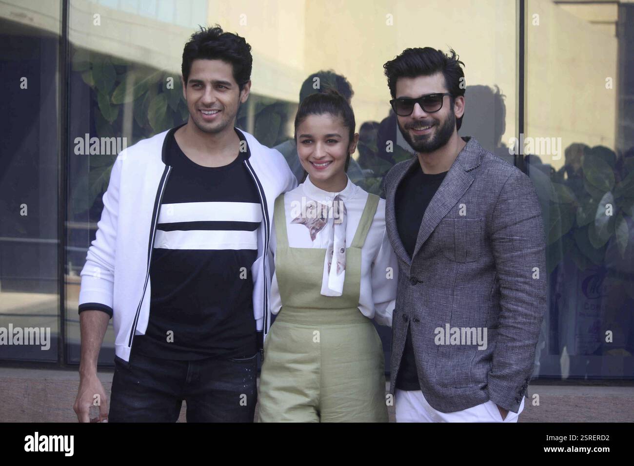 Bollywood actors Sidharth Malhotra, Alia Bhatt and Fawad Khan during ...