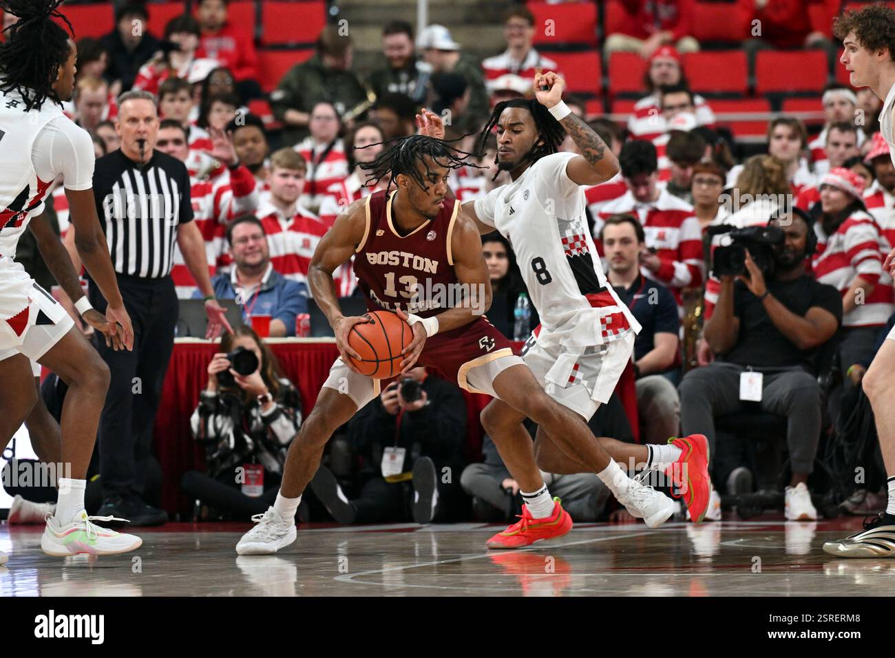 RALEIGH, NC - FEBRUARY 15: Boston College Eagles guard Donald Hand Jr ...