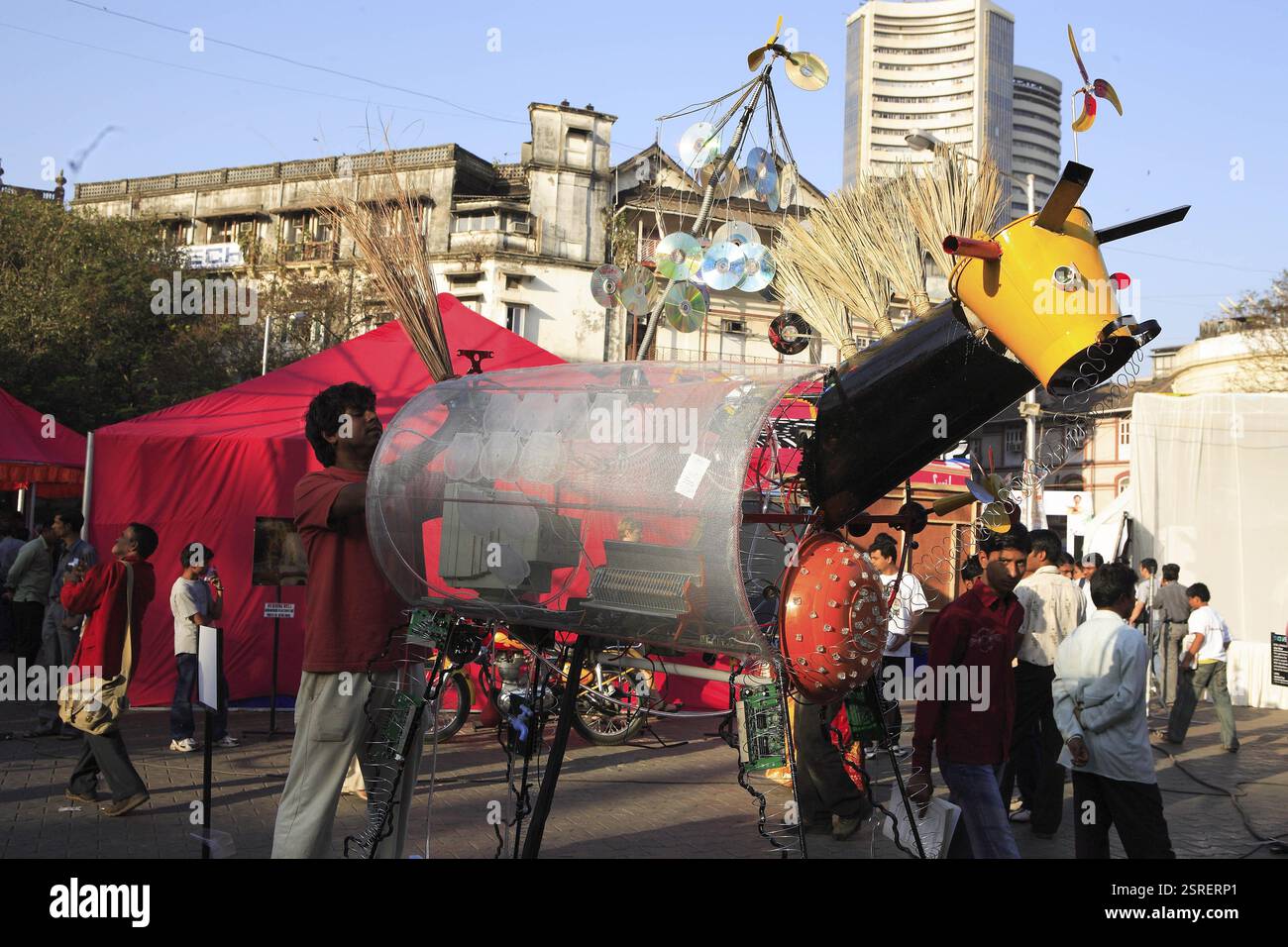 Replica of horse kala ghoda festival, mumbai, maharashtra, india, asia ...