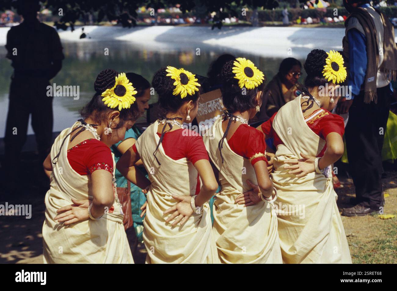 West Bengal village folk dance, West Bengal, India, Asia Stock Photo ...