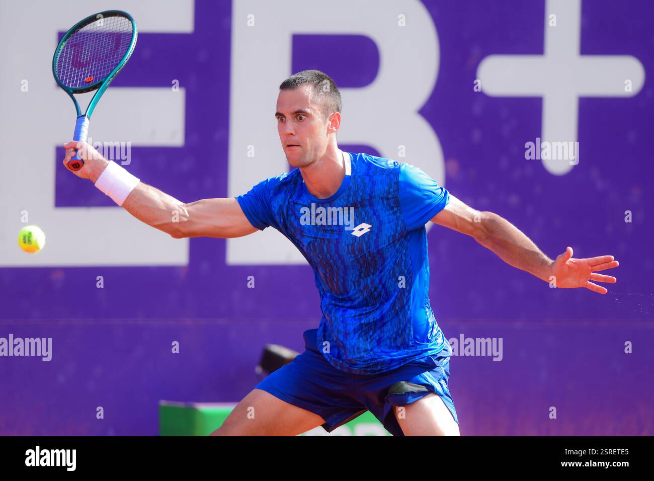 Buenos Aires (15h Feb 2025). Laslo Djere (Serbia) playing the ...