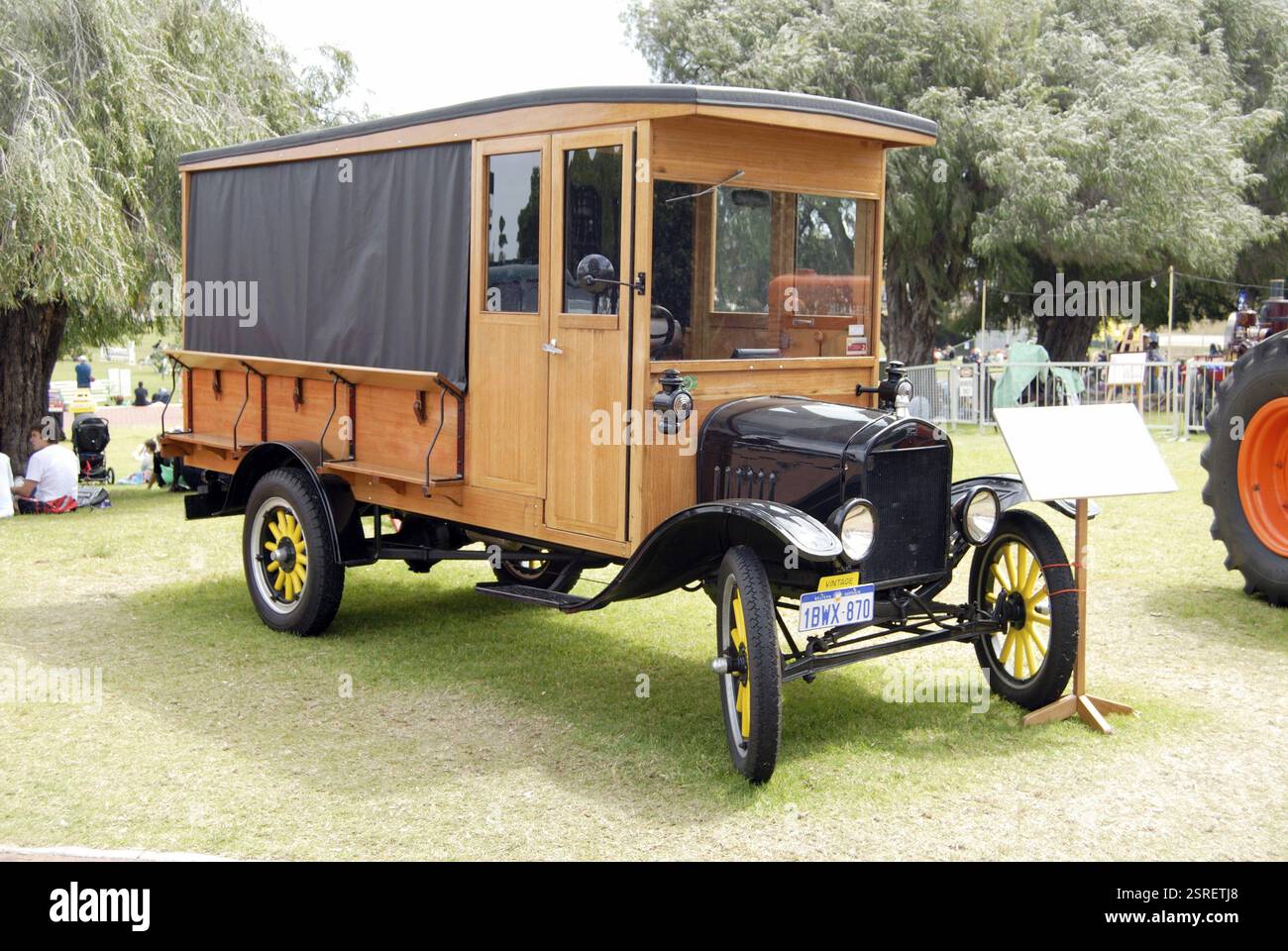 Old wooden bus, Perth, Australia, Oceania Stock Photo - Alamy