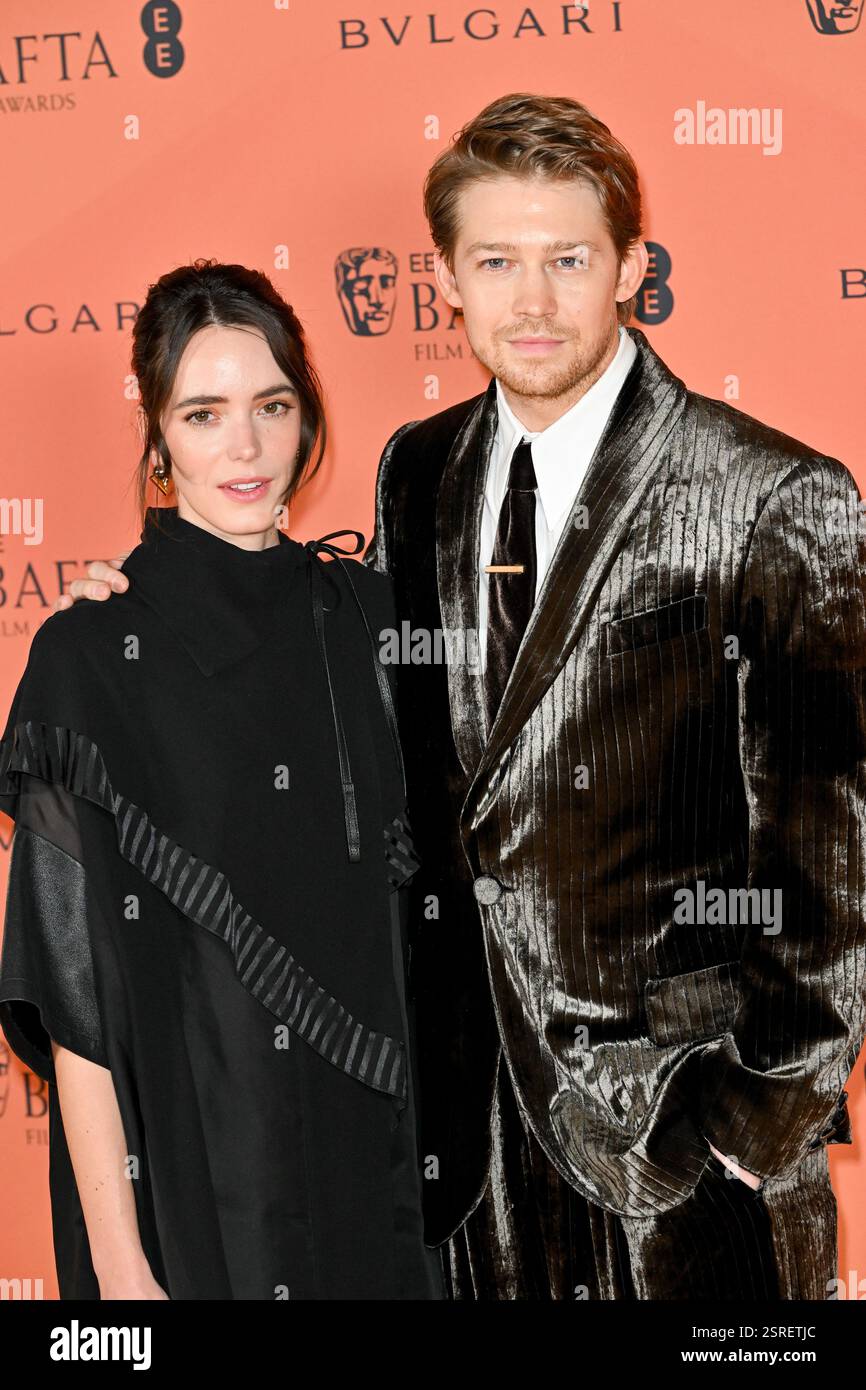 London, UK. 15th Feb, 2025. Stacy Martin and Joe Alwyn attends the 2025 EE BAFTA Film Awards ...
