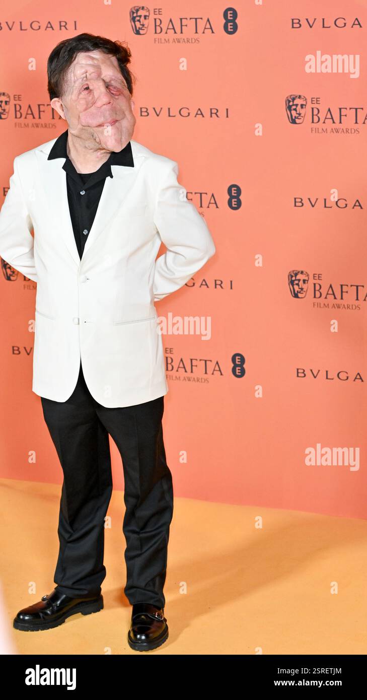 London, UK. 15th Feb, 2025. Adam Pearson attends the 2025 EE BAFTA Film ...