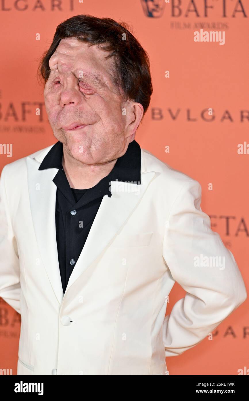 London, UK. 15th Feb, 2025. Adam Pearson attends the 2025 EE BAFTA Film ...