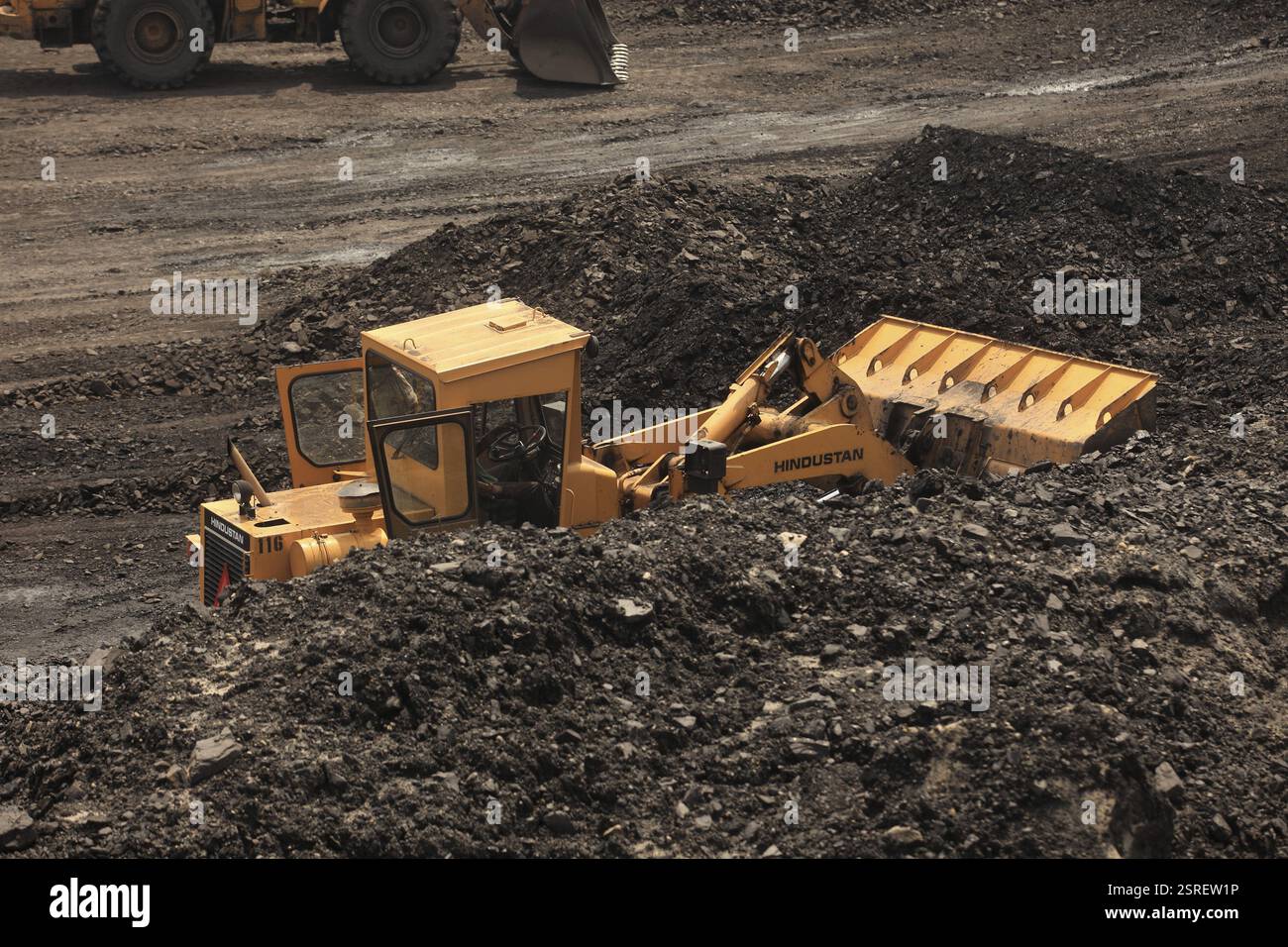 Open cast coal mines of the Mahanadi Coal Fields Limited at Jharsuguda ...