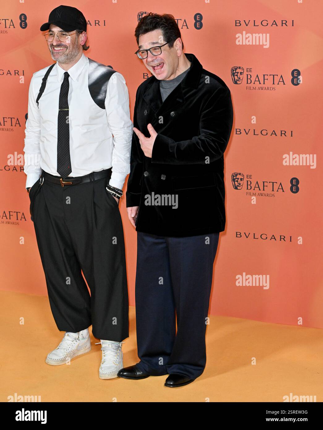 London, UK. 15th Feb, 2025. Ian Bonhote and Peter Ettedgui attend the 2025 EE BAFTA Film Awards ...