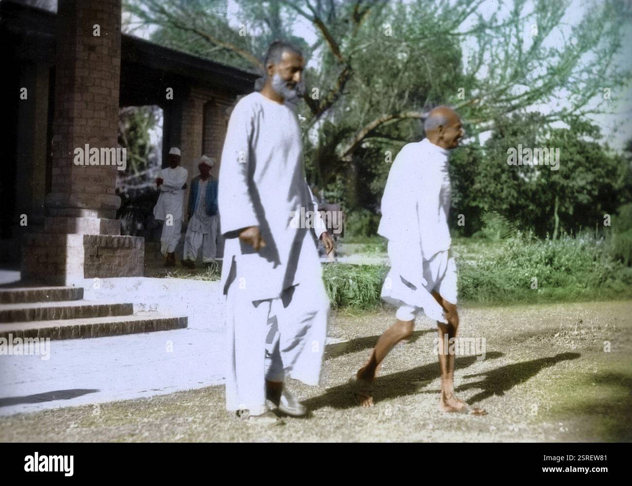 Mahatma Gandhi and Khan Abdul Ghaffar, Utmanzai, Pakistan, Asia, May 7 ...
