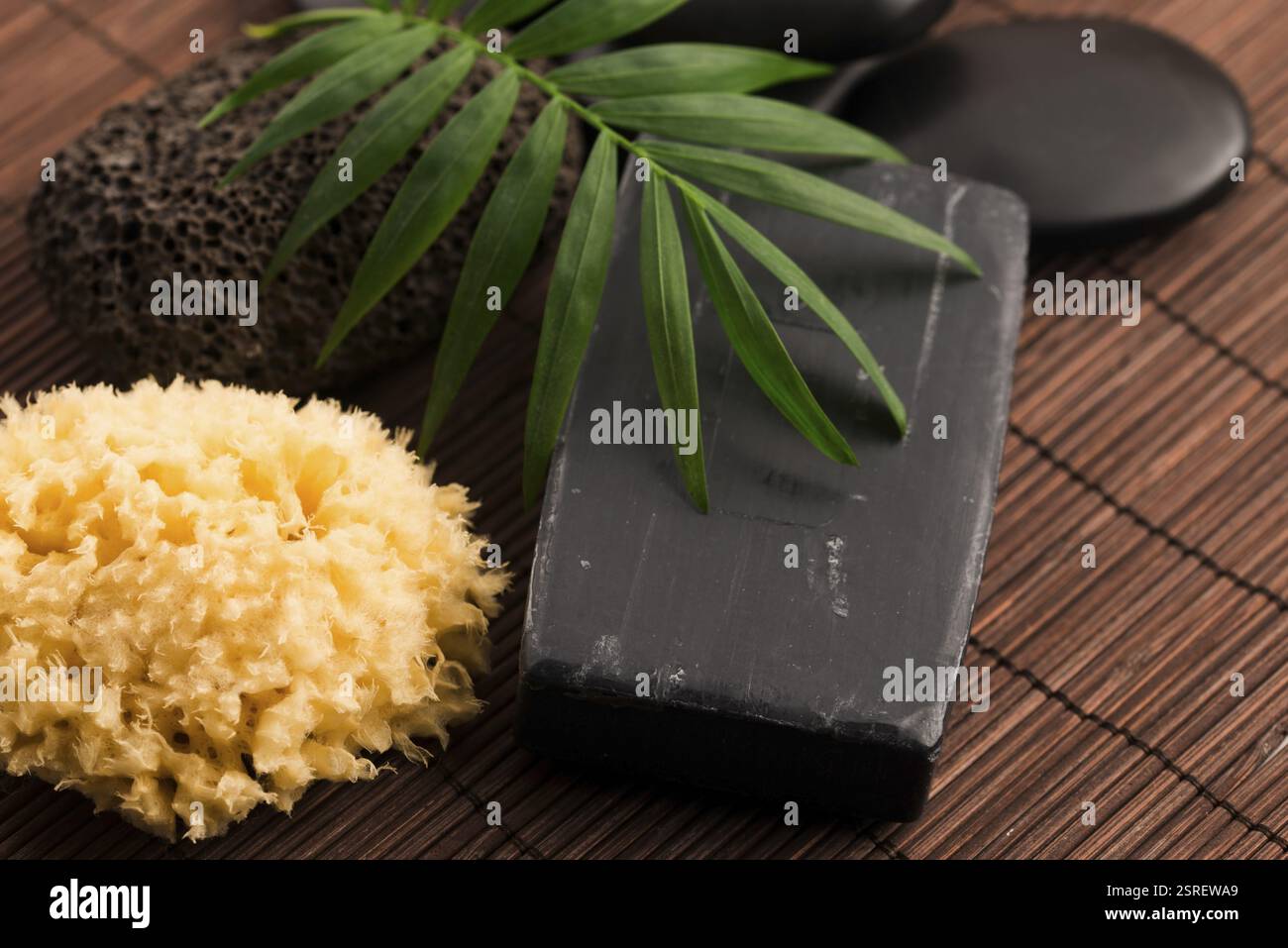 Block of natural carbon soap Stock Photo - Alamy