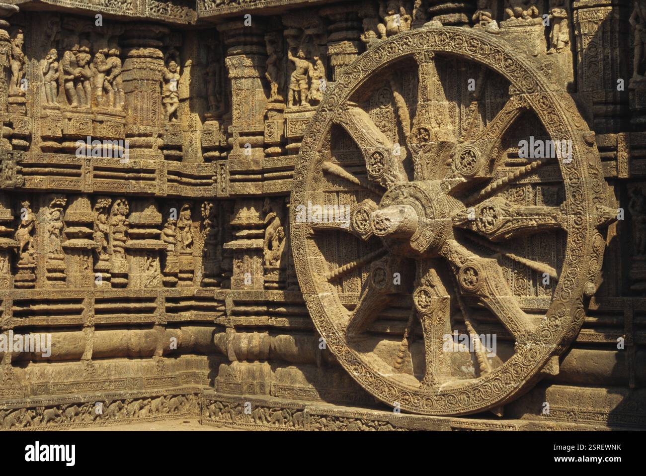Sun temple, Konarak wheel, Orissa, India, Asia Stock Photo - Alamy