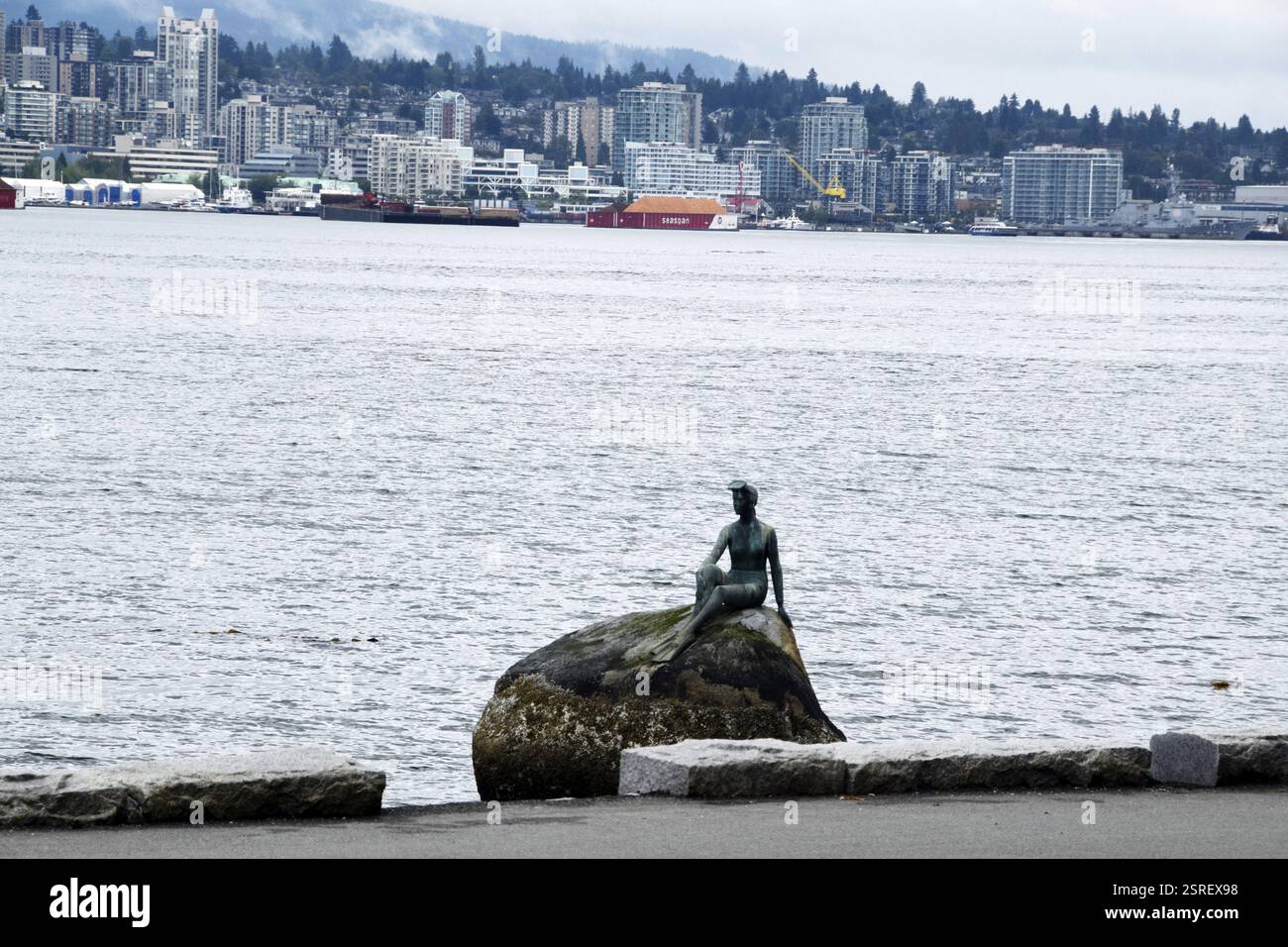 Mermaid statue, Stanley Park, British Columbia, Canada, North America ...