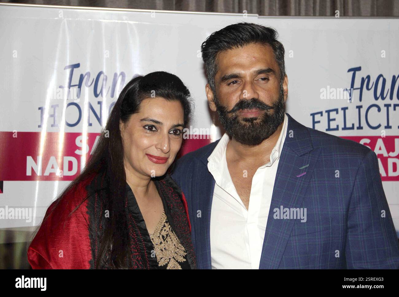 Bollywood actor Suniel Shetty Mana Shetty congratulate Sajid Nadiadwala ...