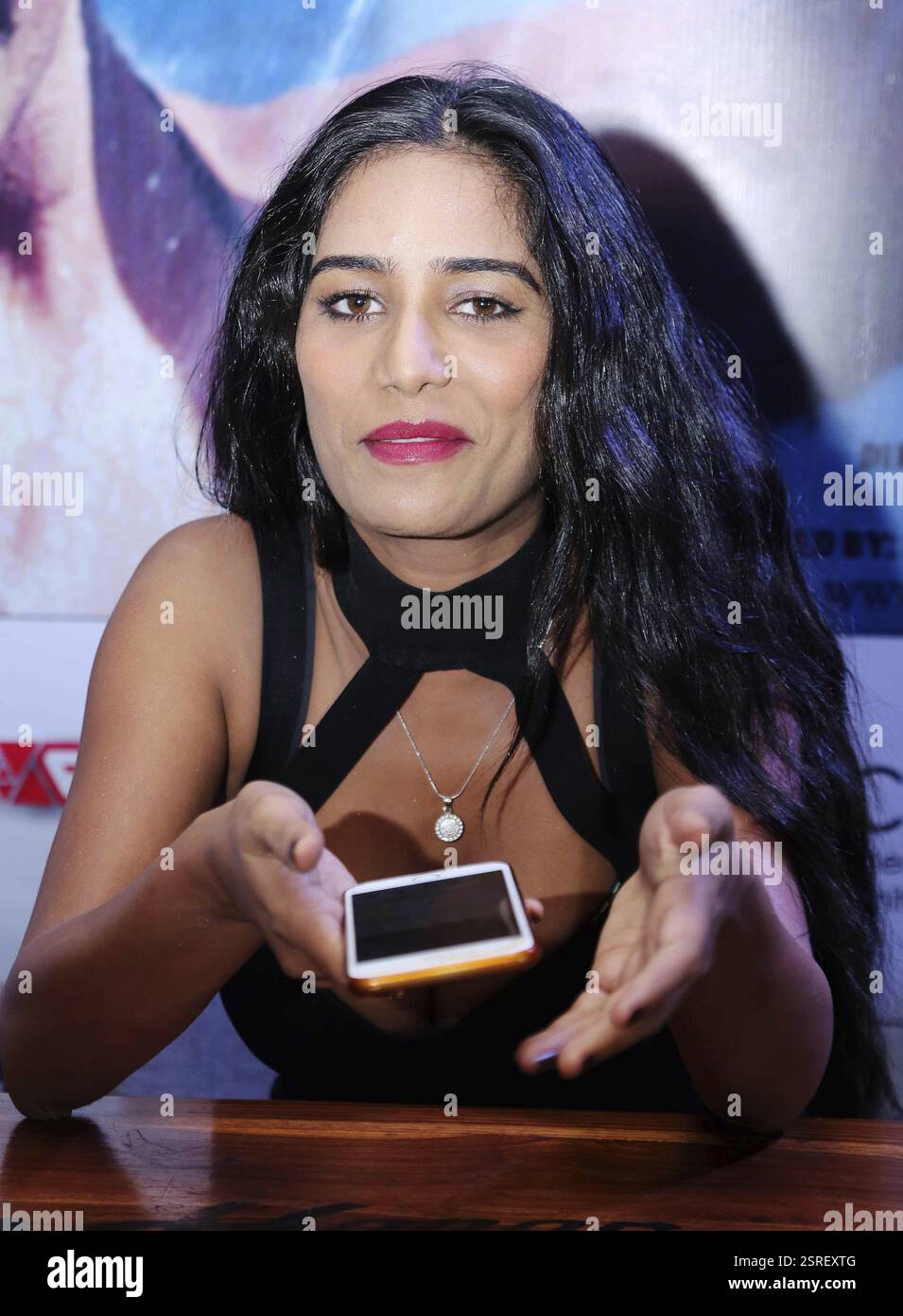 Bollywood actor Poonam Pandey during the trailer launch of first mobile ...