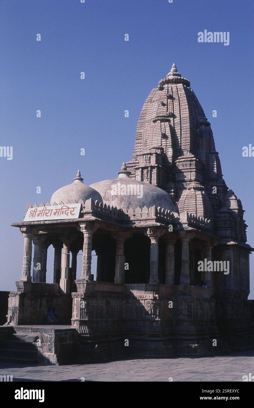 View of Meera Temple, Chittorgarh, Rajasthan, India, Asia Stock Photo ...