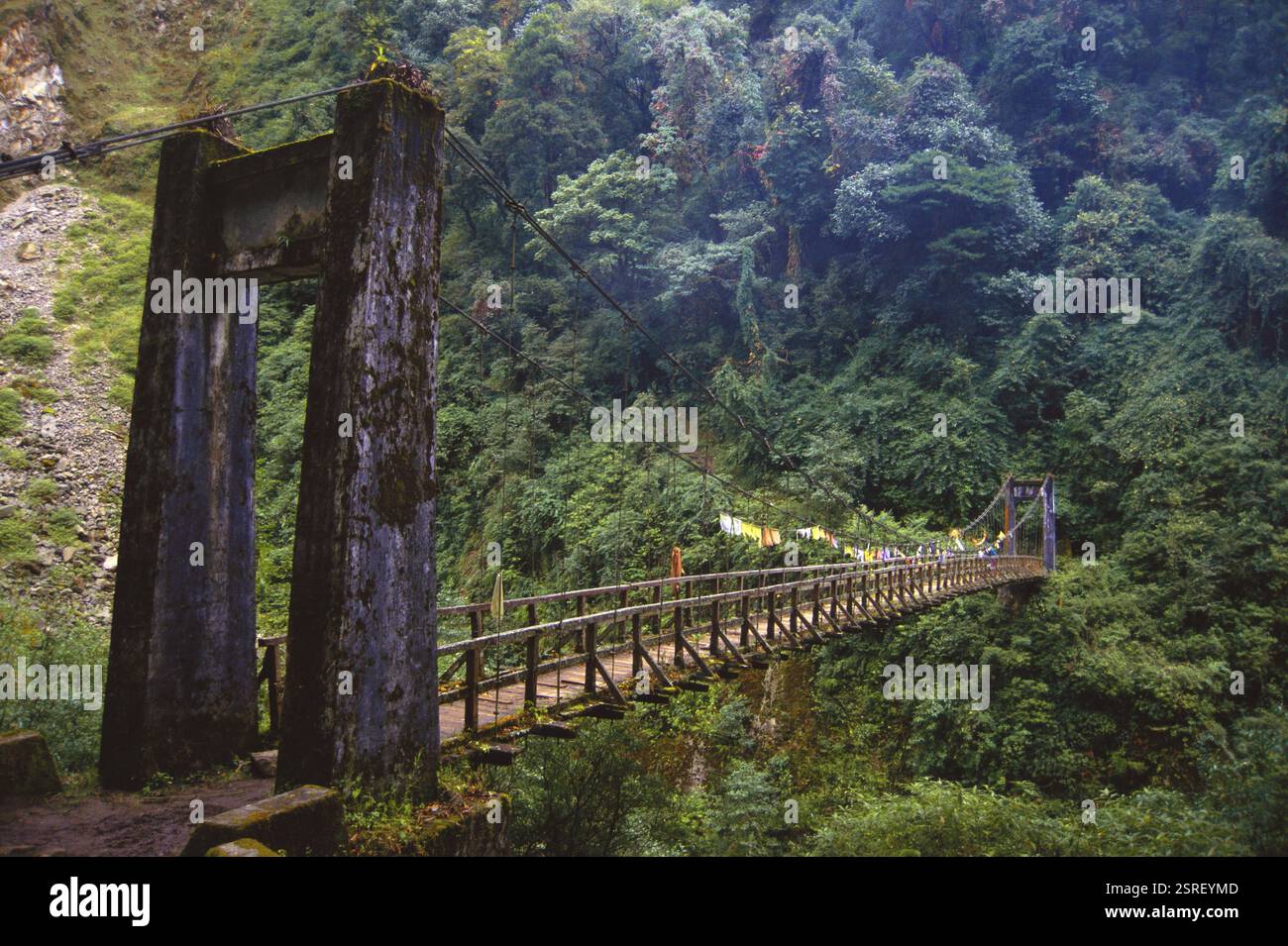 Old bridge, Yoksam Yoksum, Sikkim, India, Asia Stock Photo - Alamy