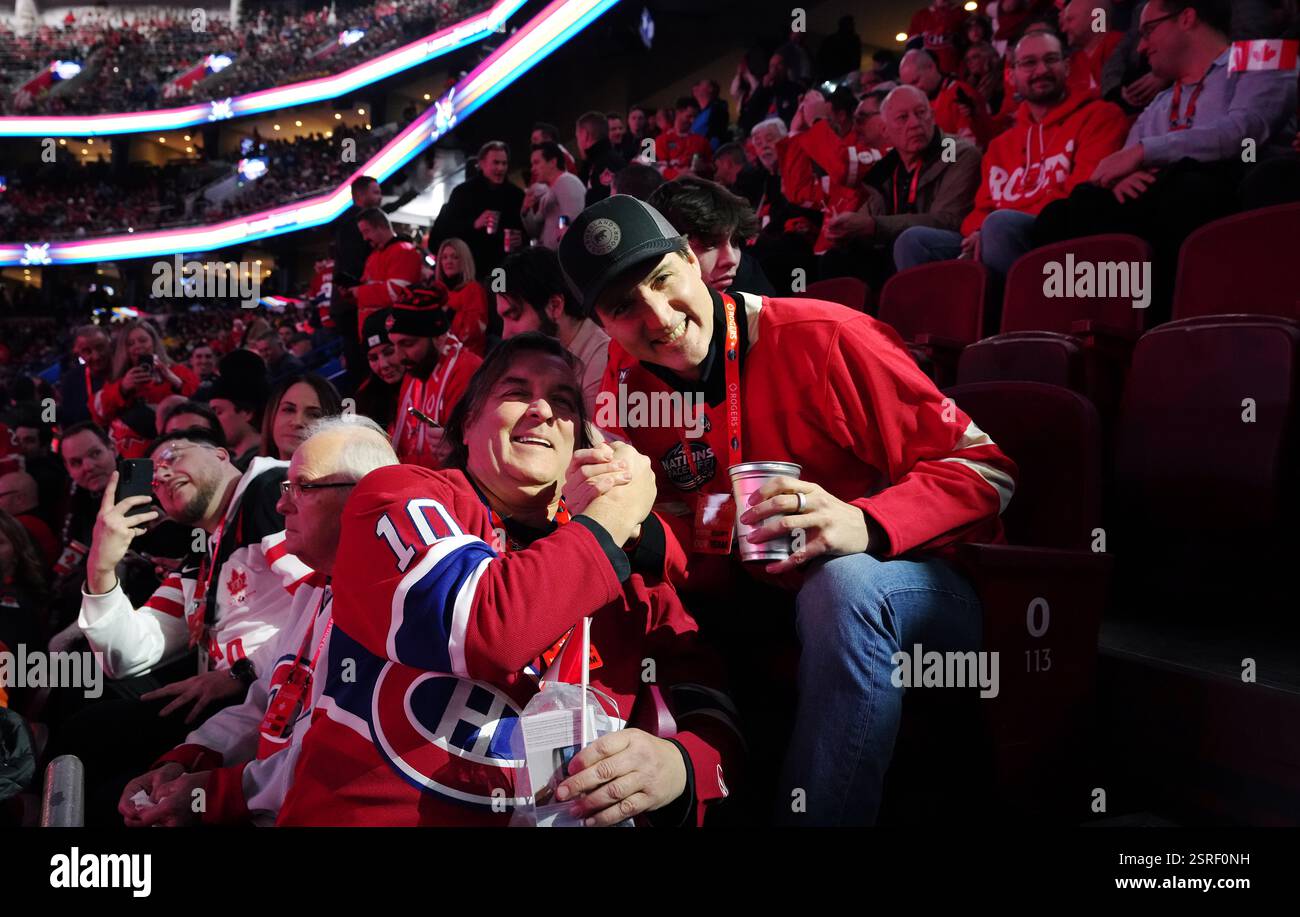 Montreal, Canada. 15th Feb, 2025. Prime Minister Justin Trudeau shakes ...