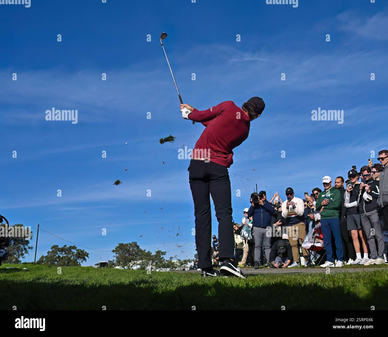 San Diego, USA. 15th Feb, 2025. February 15, 2025: Patrick Rodgers hits ...