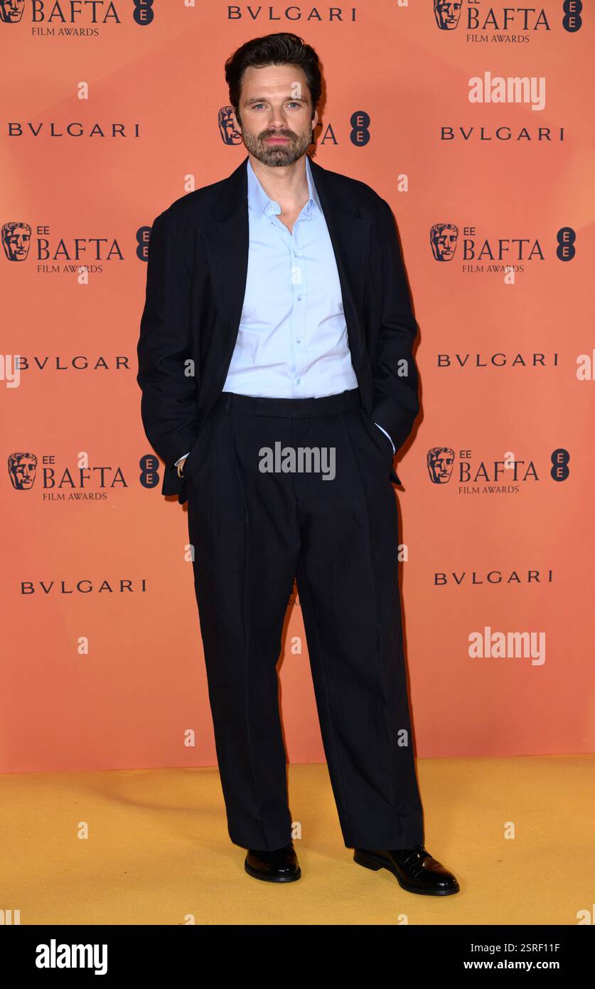 London, UK. February 15th, 2025. Sebastian Stan arriving at the EE ...