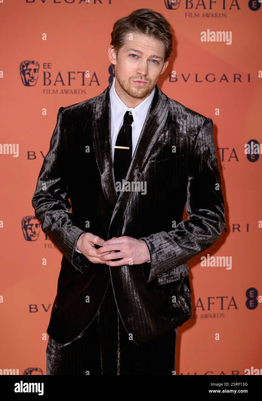 London, UK. February 15th, 2025. Joe Alwyn arriving at the EE BAFTA ...