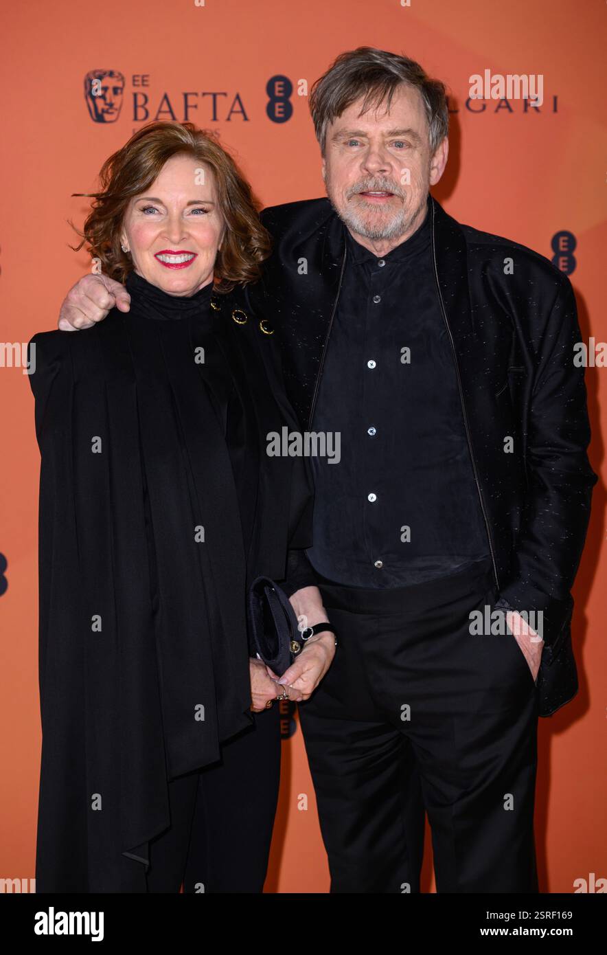 London, UK. February 15th, 2025. Mark Hamill and wife Marilou York ...