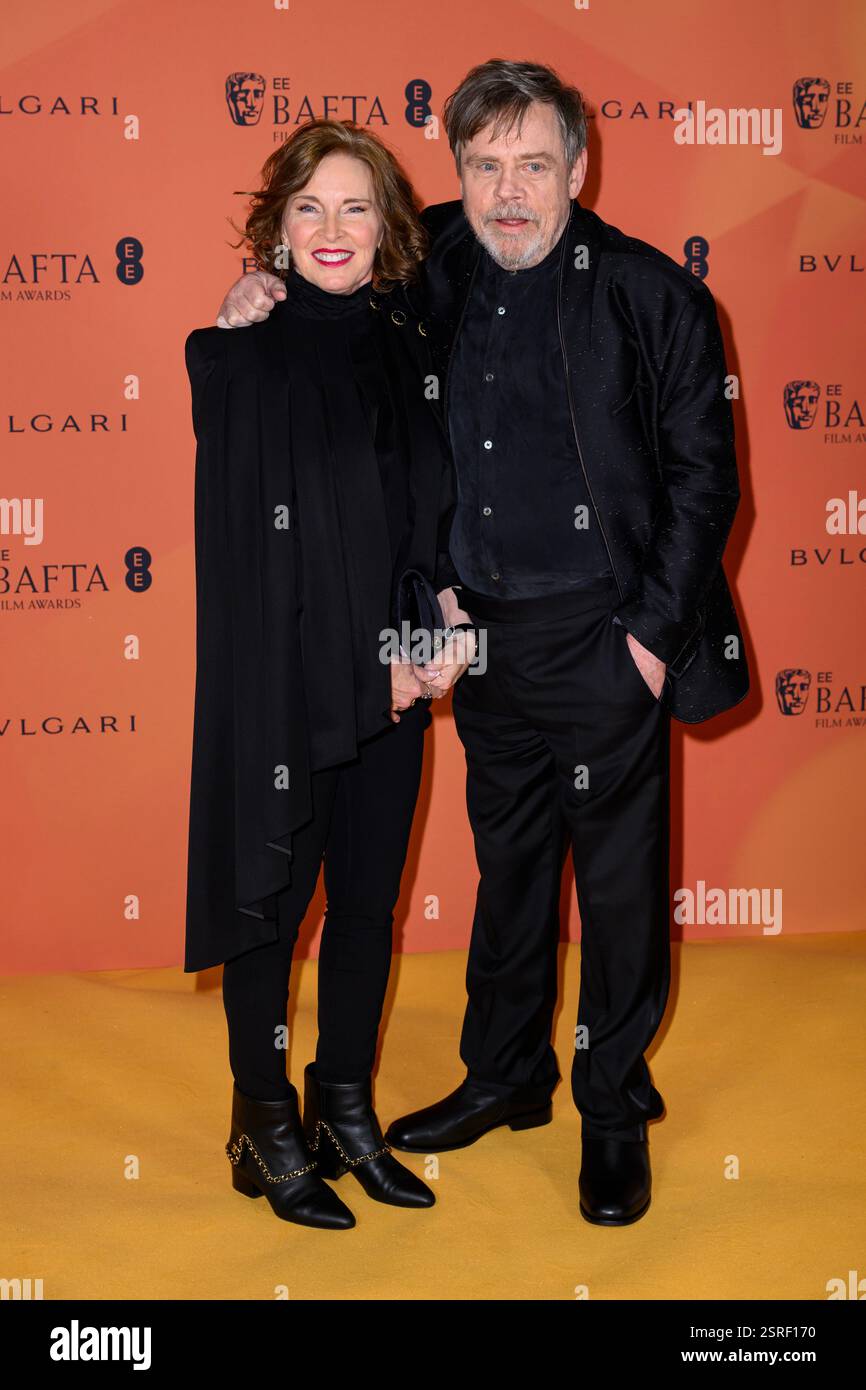 London, UK. February 15th, 2025. Mark Hamill and wife Marilou York ...