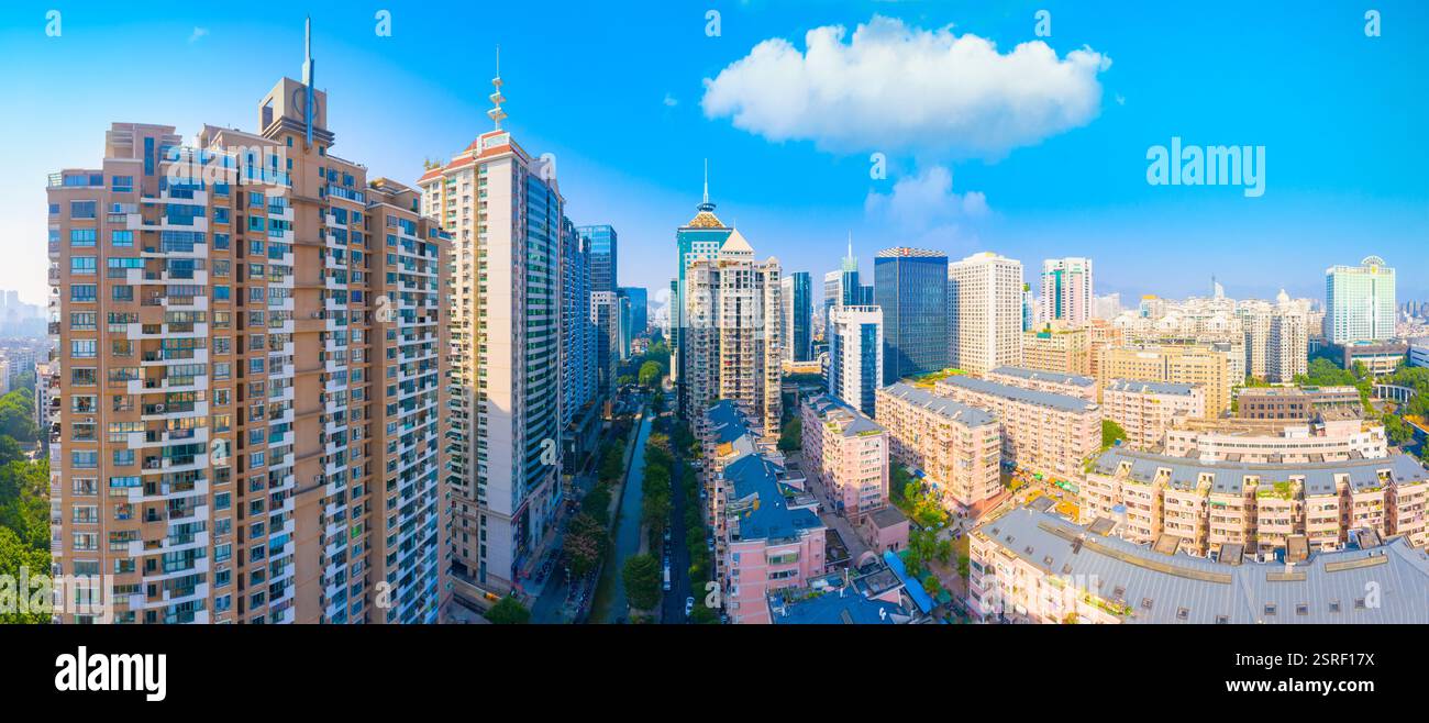 City scenery of Hot Spring Park, Fuzhou City, Fujian Province, China ...