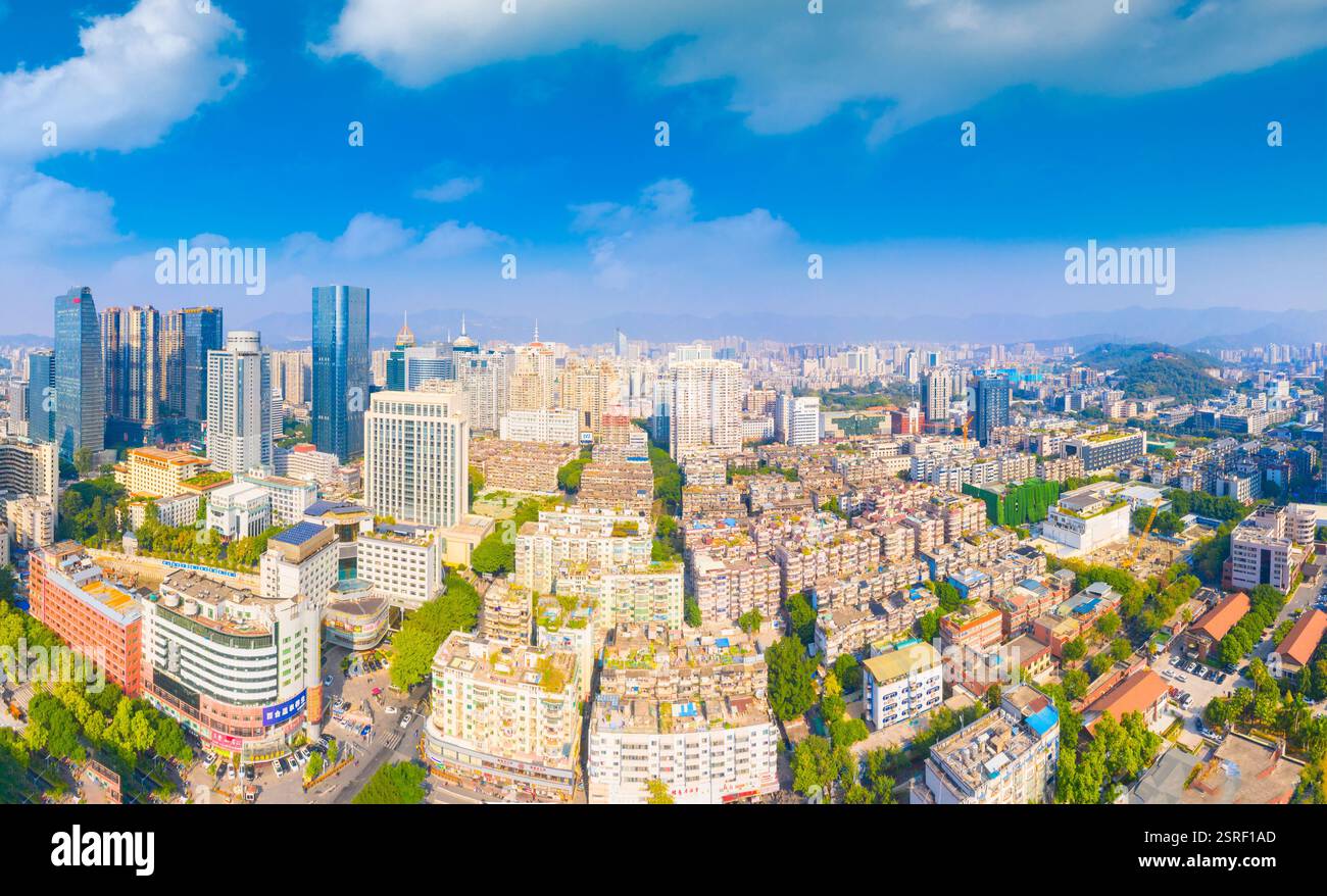 City scenery of Hot Spring Park, Fuzhou City, Fujian Province, China ...