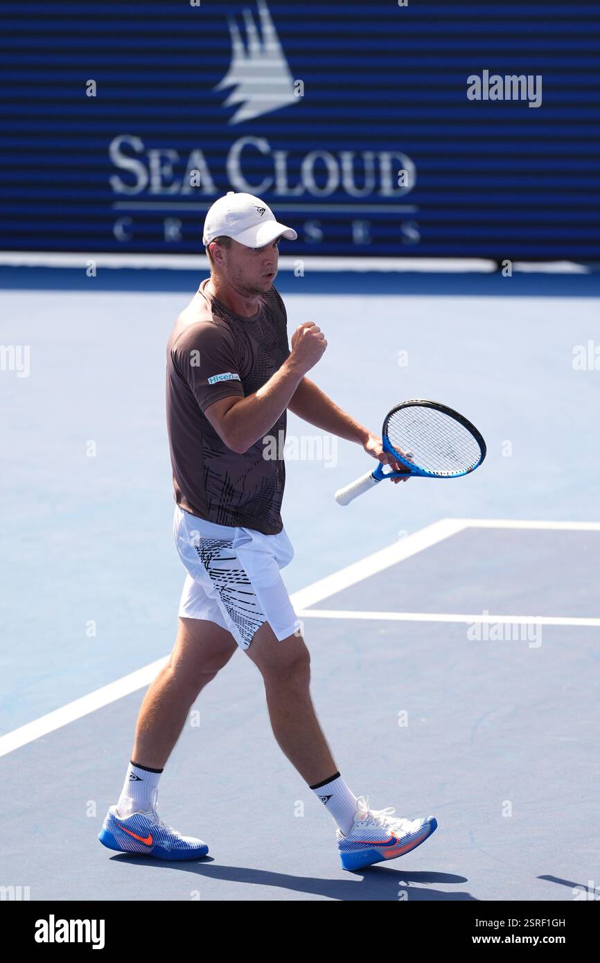 Delray Beach, FL, USA. 15th Feb, 2025. Miromir Kecmanovic (SRB) in ...