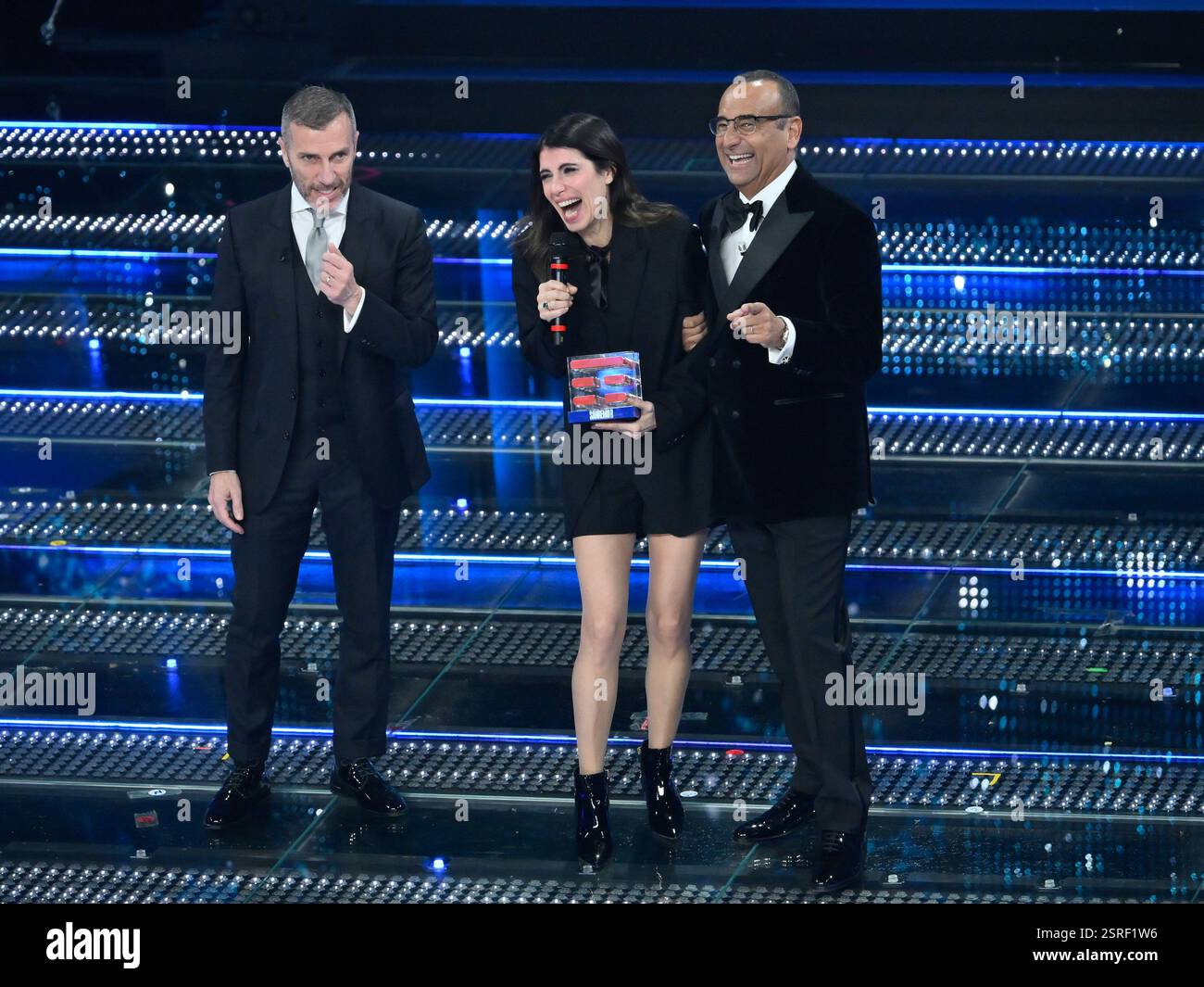 Sanremo, 75th Italian Song Festival 2025 - Fifth Evening. Final. In the ...