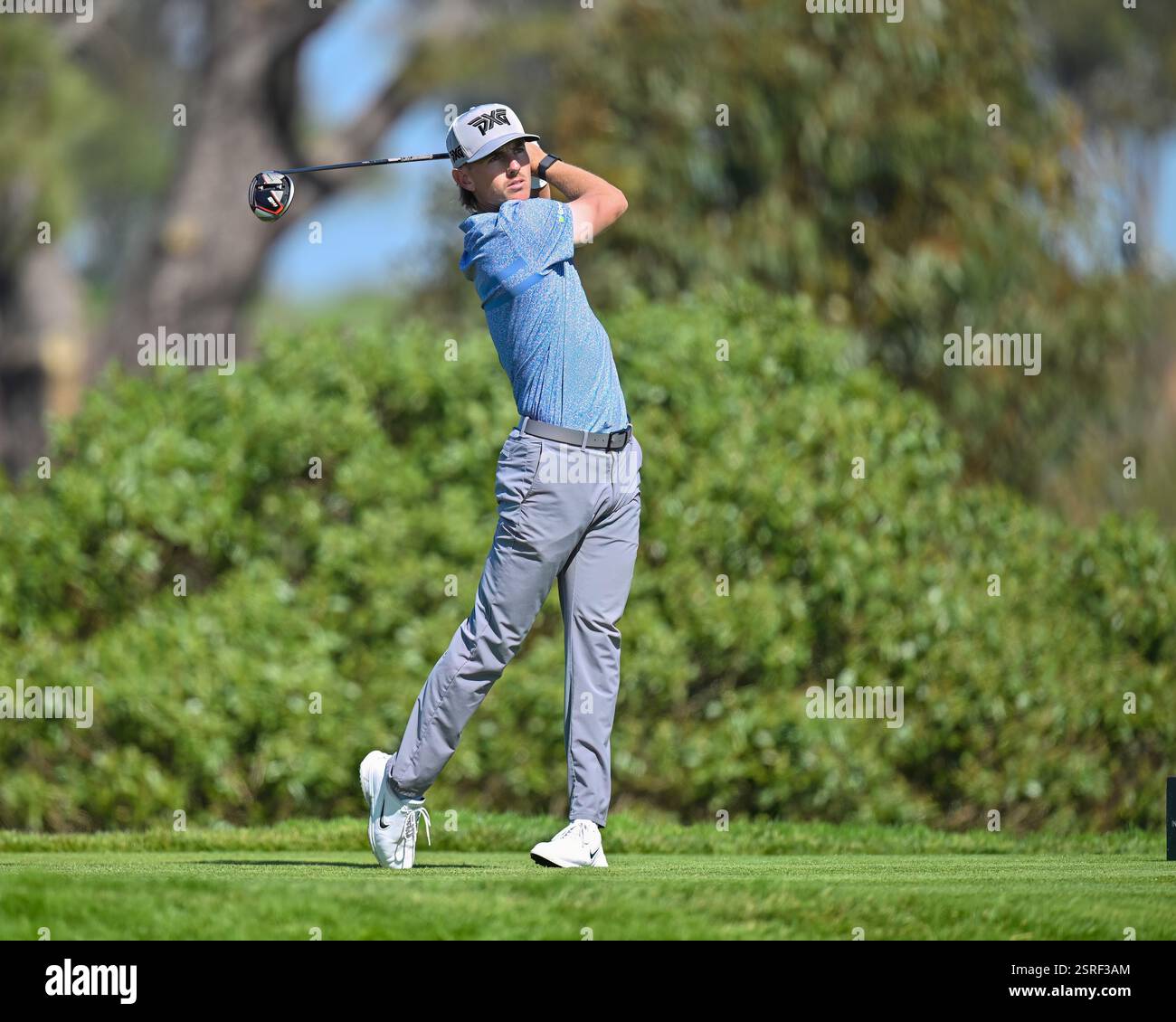 San Diego, USA. 15th Feb, 2025. February 15, 2025: Jake Knapp tees off ...
