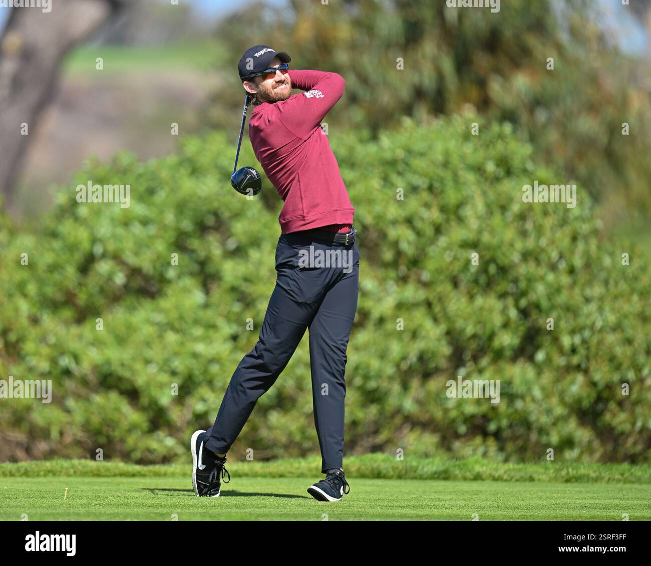 San Diego, USA. 15th Feb, 2025. February 15, 2025: Patrick Rodgers tees ...