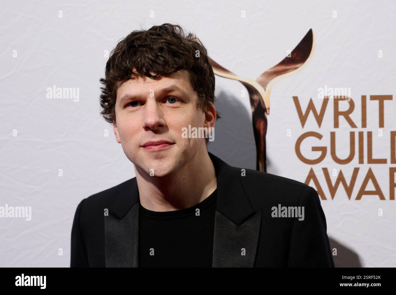 New York, United States. 15th Feb, 2025. Jesse Eisenberg arrives on the ...