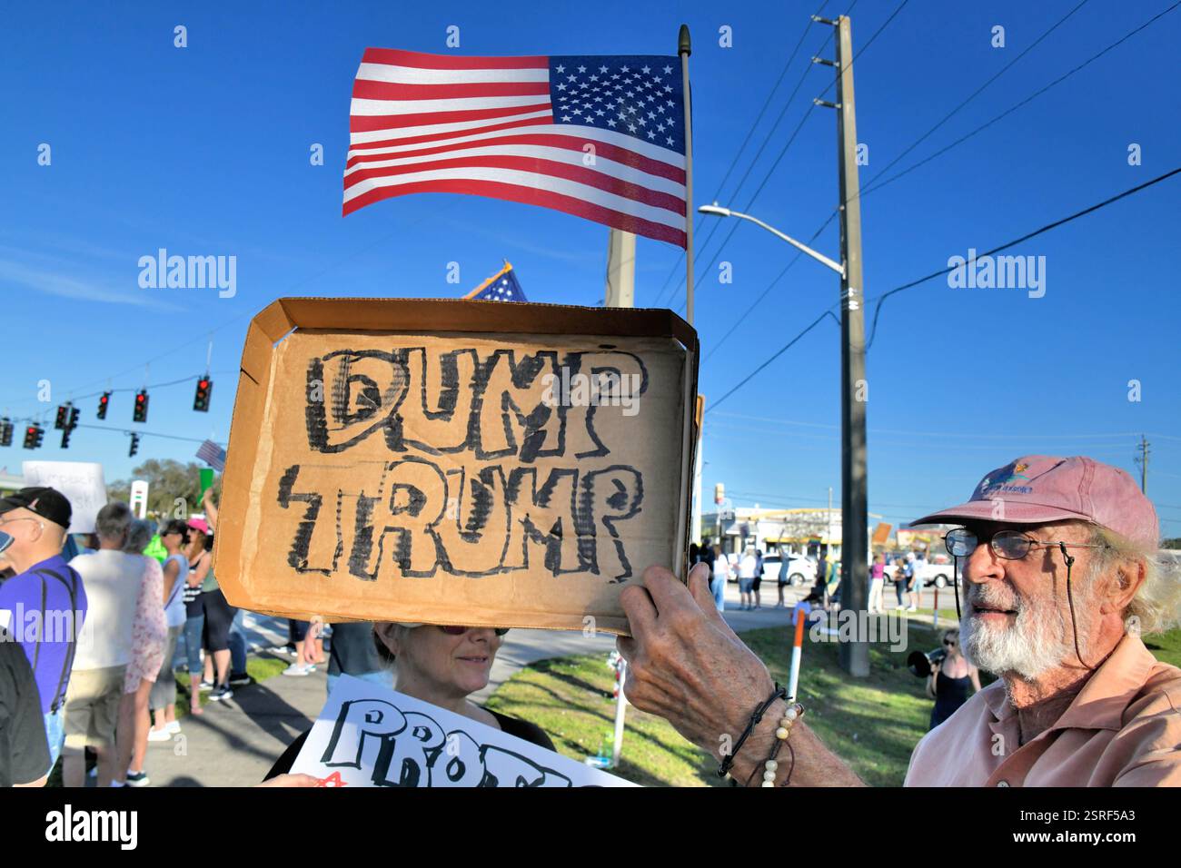 Palm Bay, Brevard County, Florida, USA. February 15, 2025. Americans ...