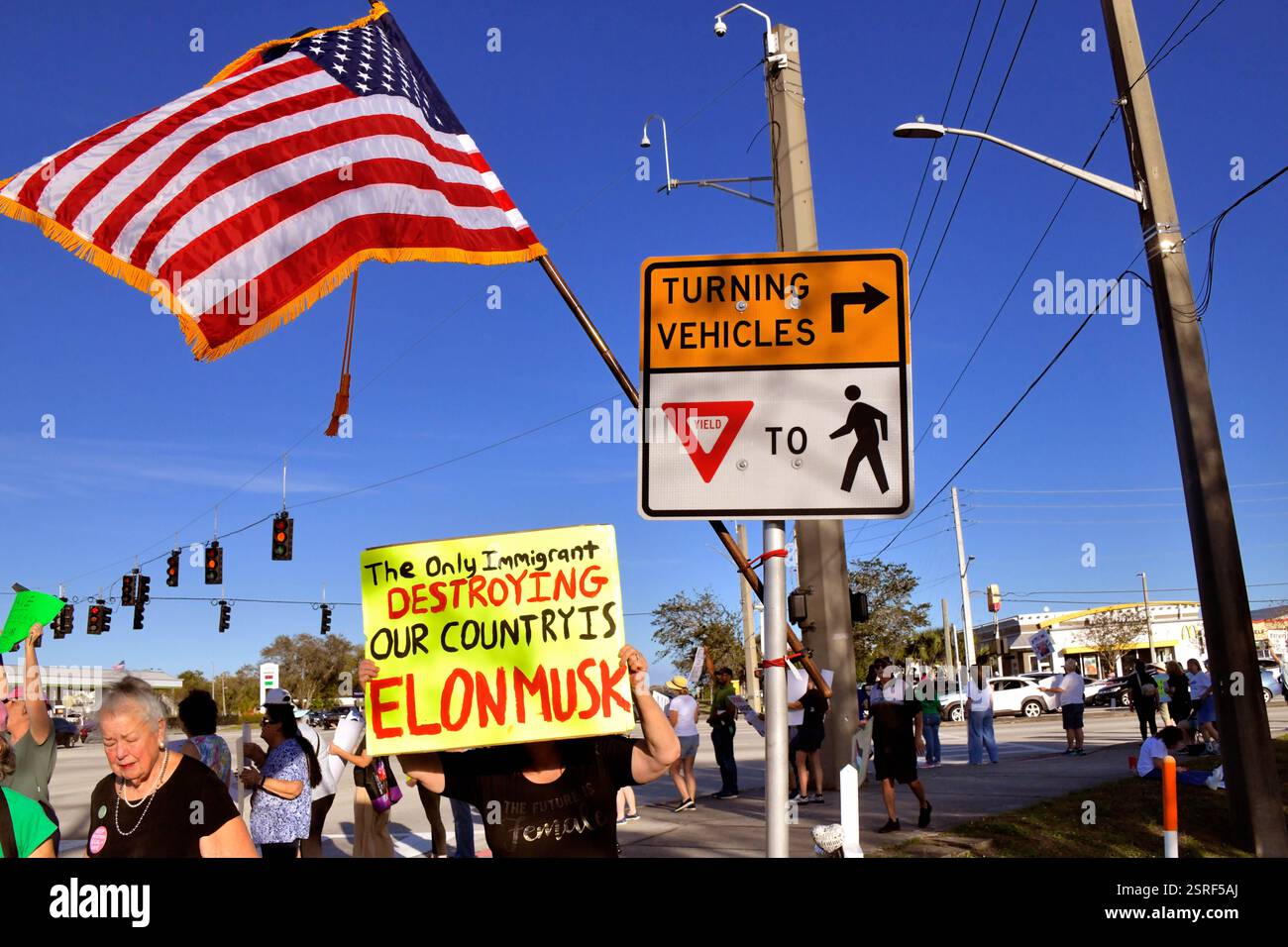 Palm Bay, Brevard County, Florida, USA. February 15, 2025. Americans ...