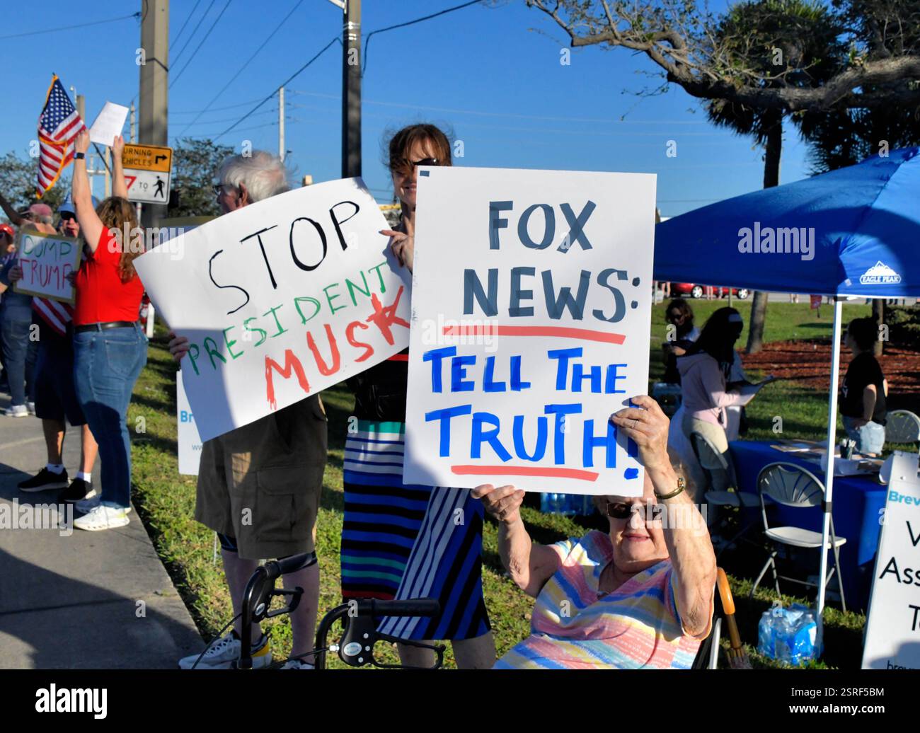 Palm Bay, Brevard County, Florida, USA. February 15, 2025. Americans ...